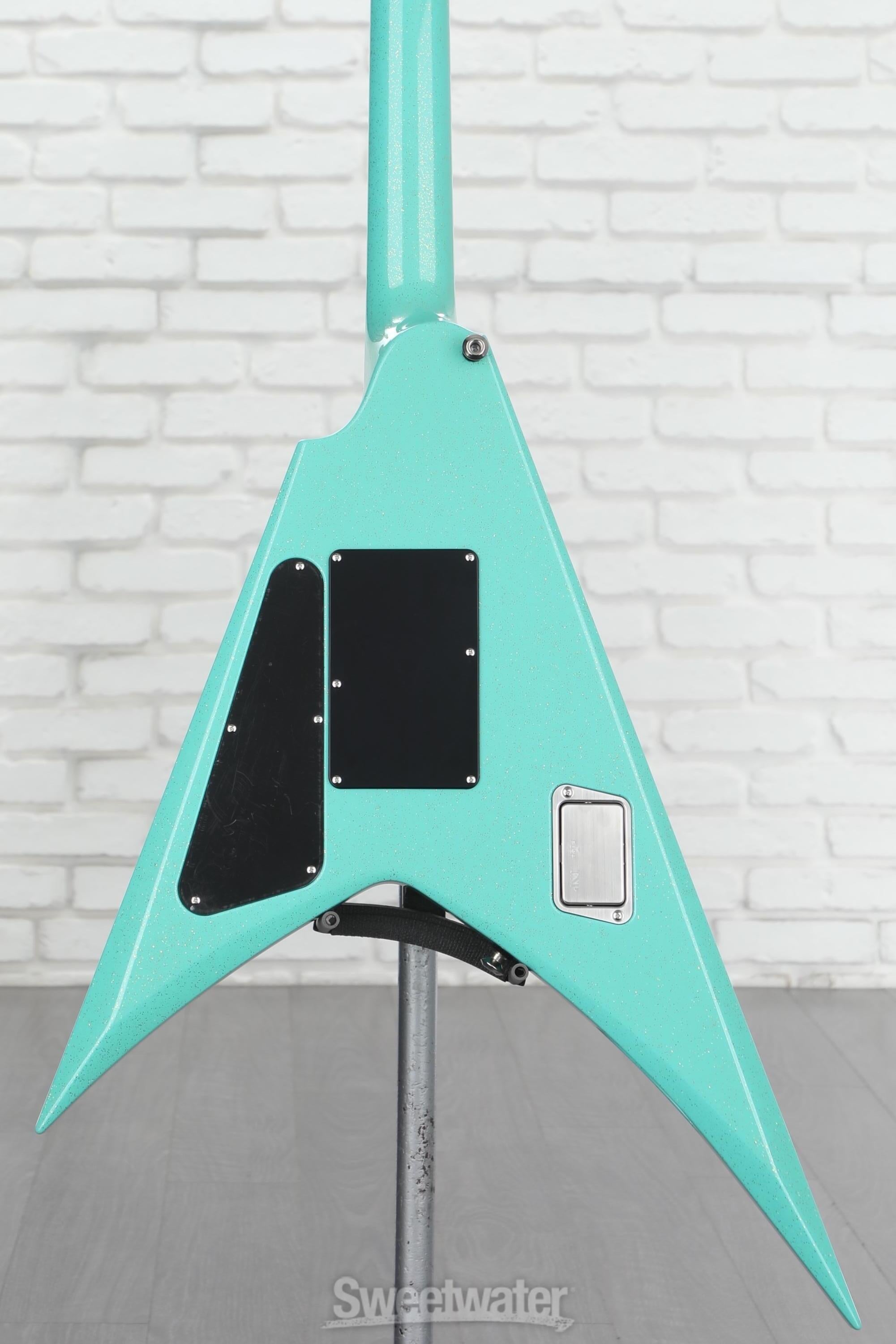 ESP USA V-II FR Electric Guitar - Midori Gold Sparkle | Sweetwater