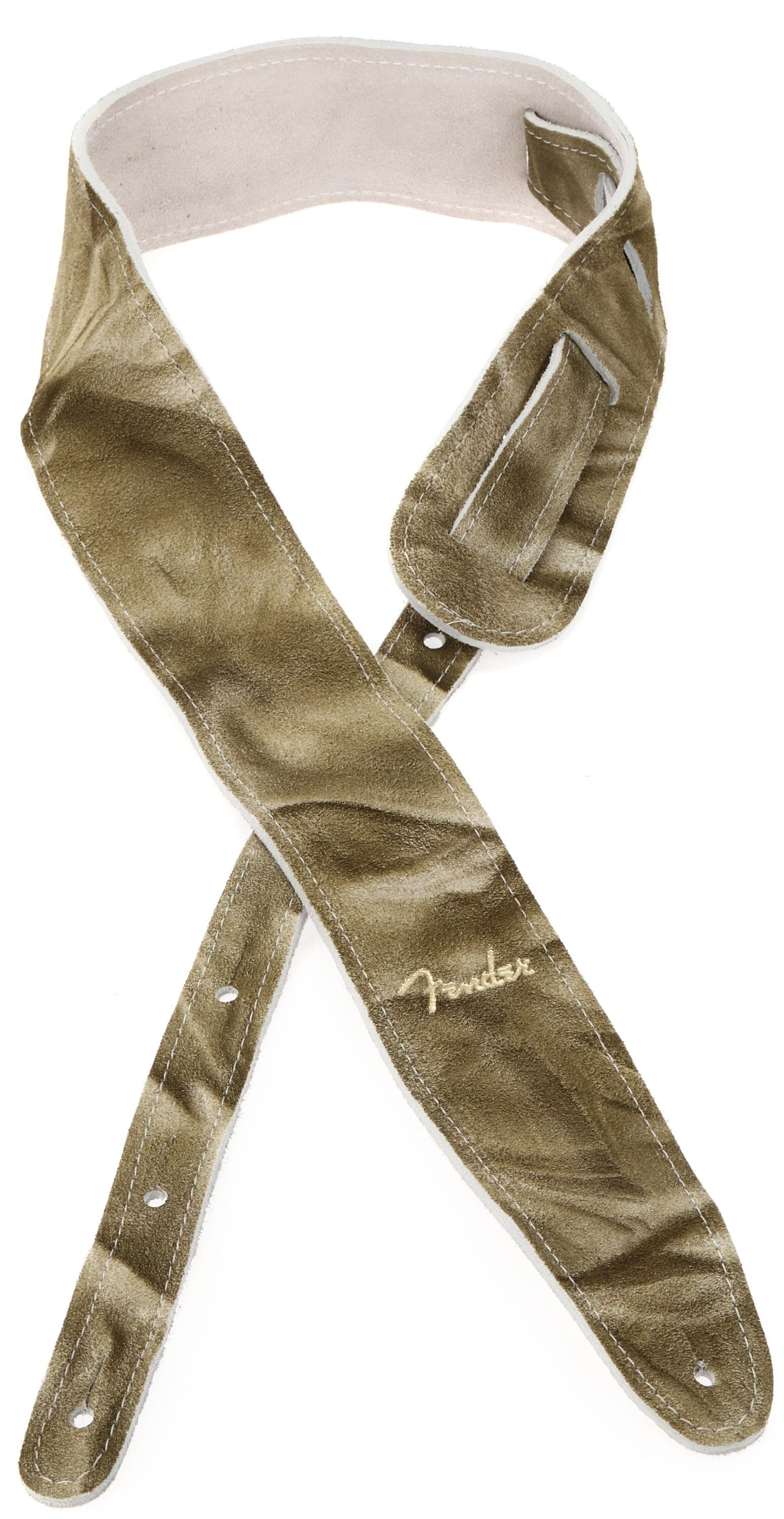 Fender Tie-dye Leather Strap - Natural | Sweetwater