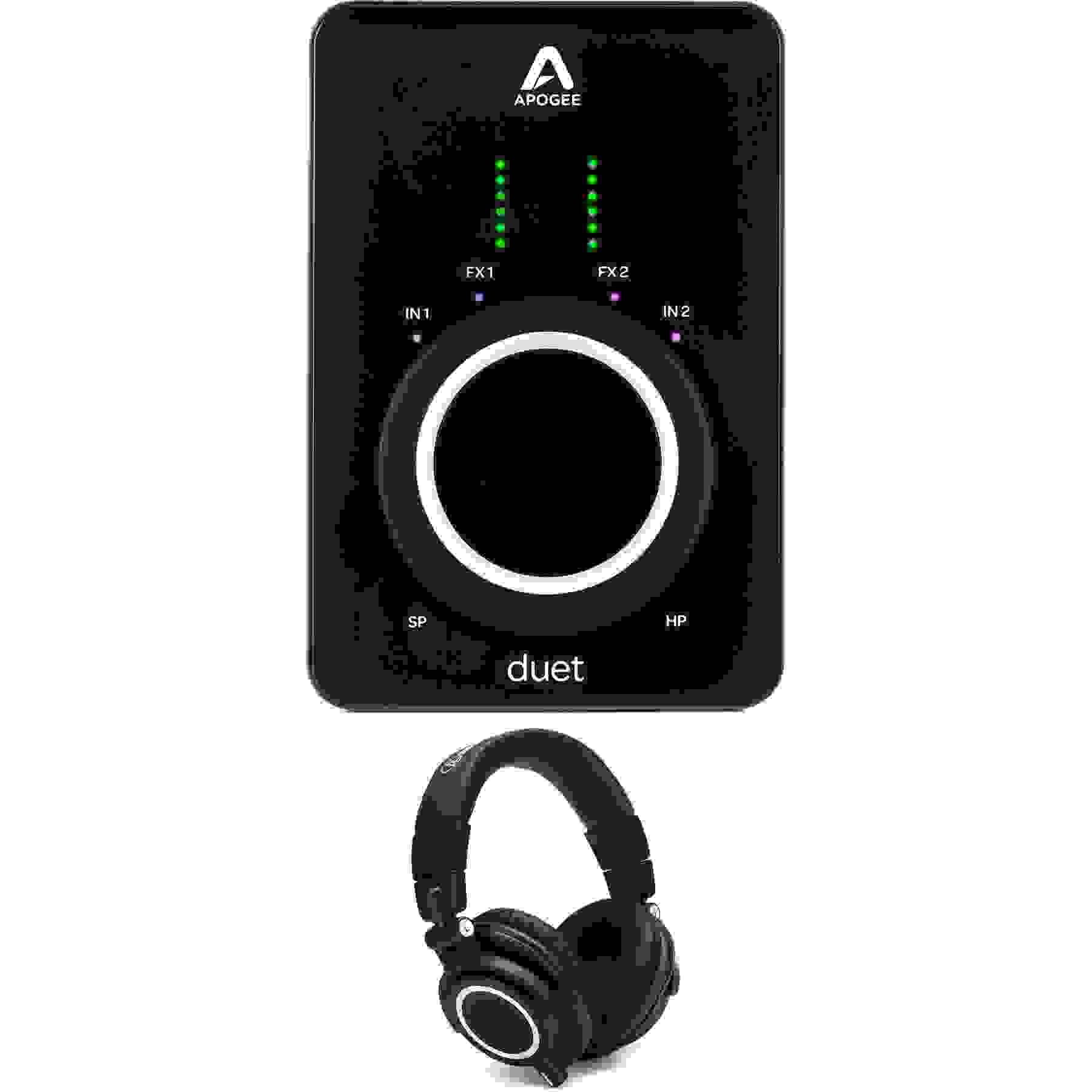 Apogee Duet 3 2x4 USB-C Audio Interface and Headphones | Sweetwater