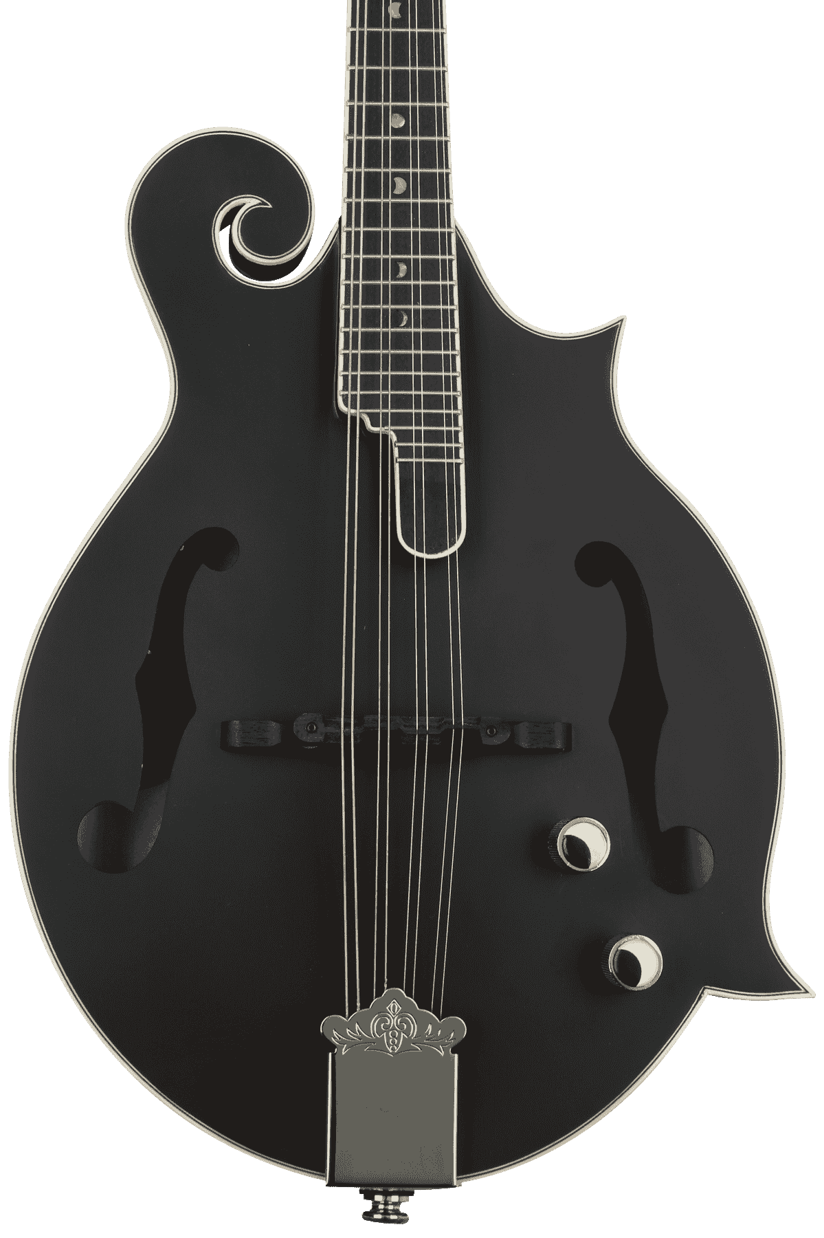 Luna Moonbird F-style Acoustic-electric Mandolin - Black Satin | Sweetwater