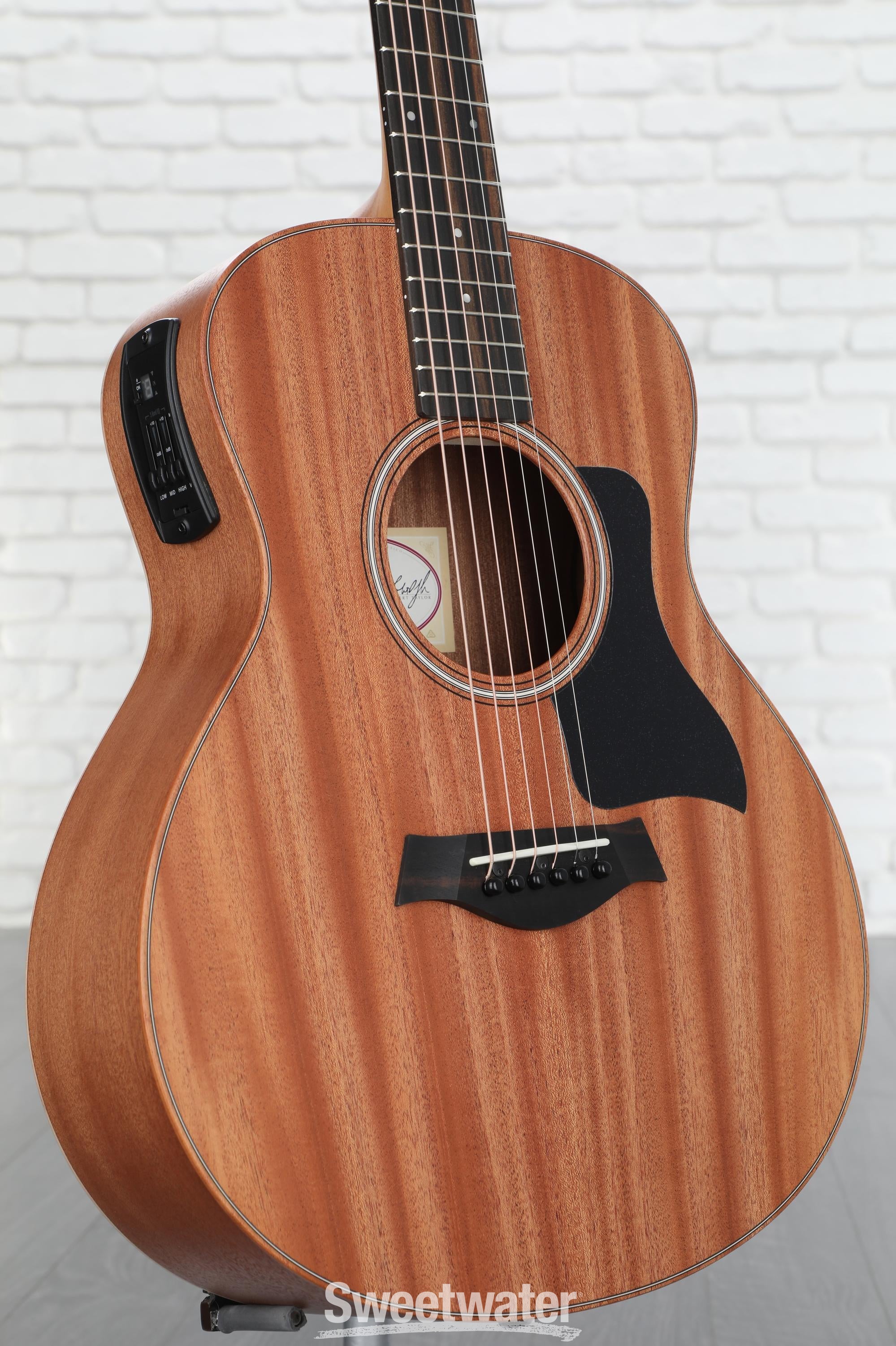 Taylor GS Mini-e Mahogany Acoustic-electric Guitar - Natural with Black ...