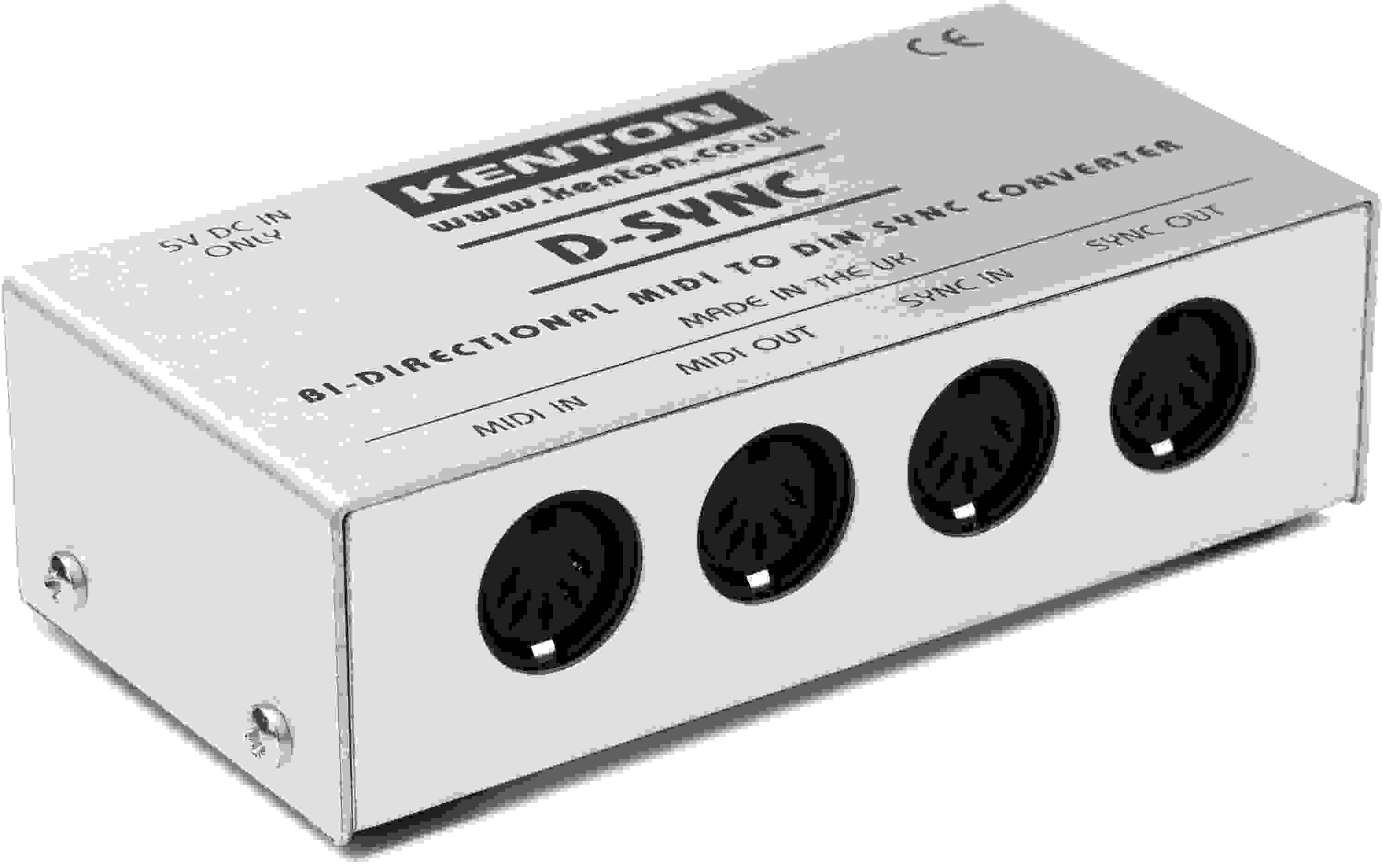 Kenton D-Sync Bi-directional MIDI to DIN Sync Converter | Sweetwater