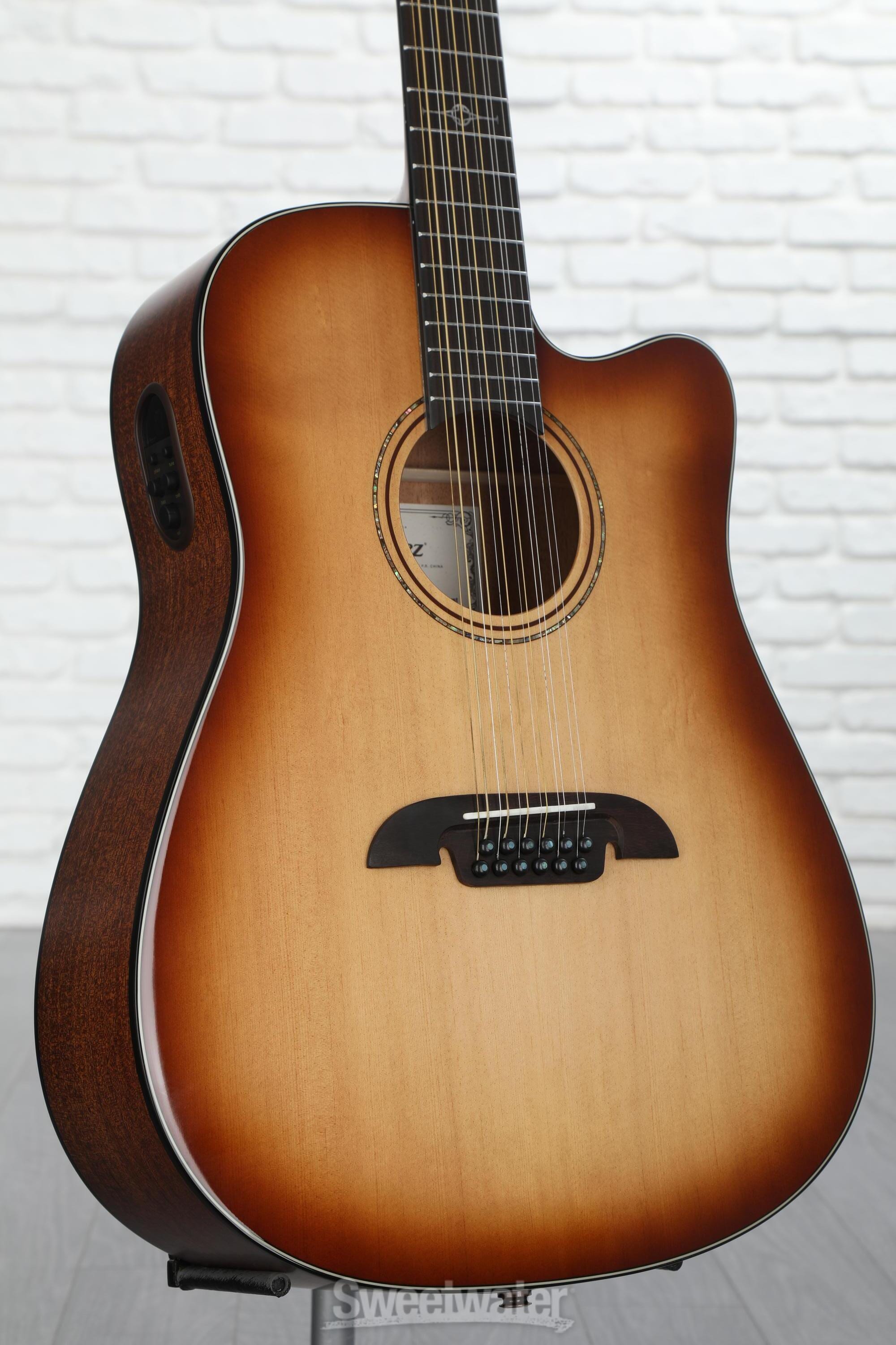 Alvarez AD60ce Shadowburst 12-string Acoustic-electric Guitar ...