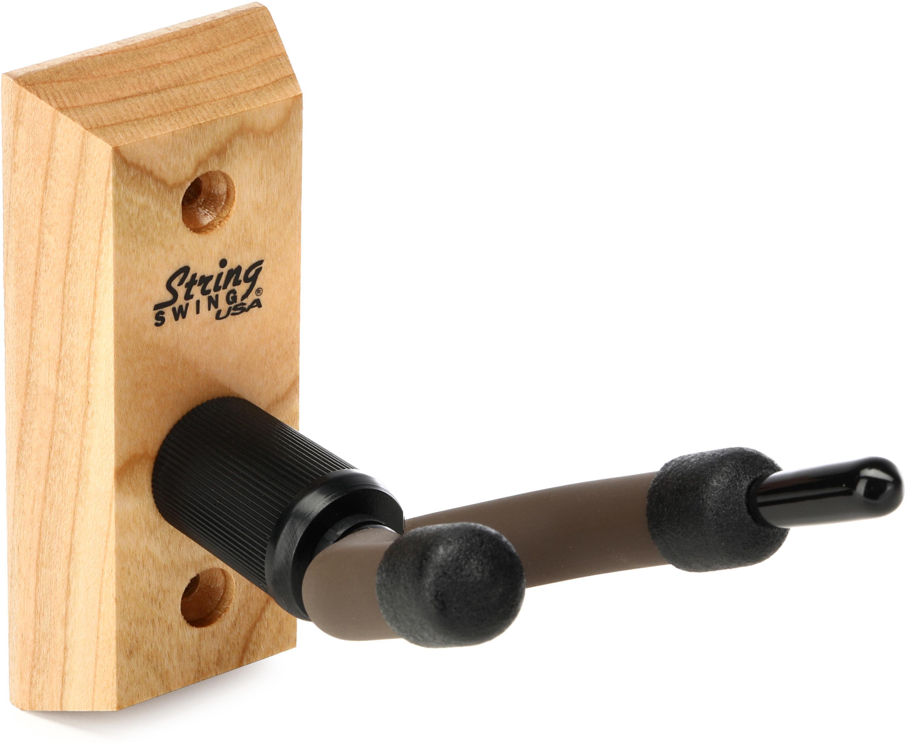 String Swing CC01V Wall-mount Violin Hanger - Cherry | Sweetwater