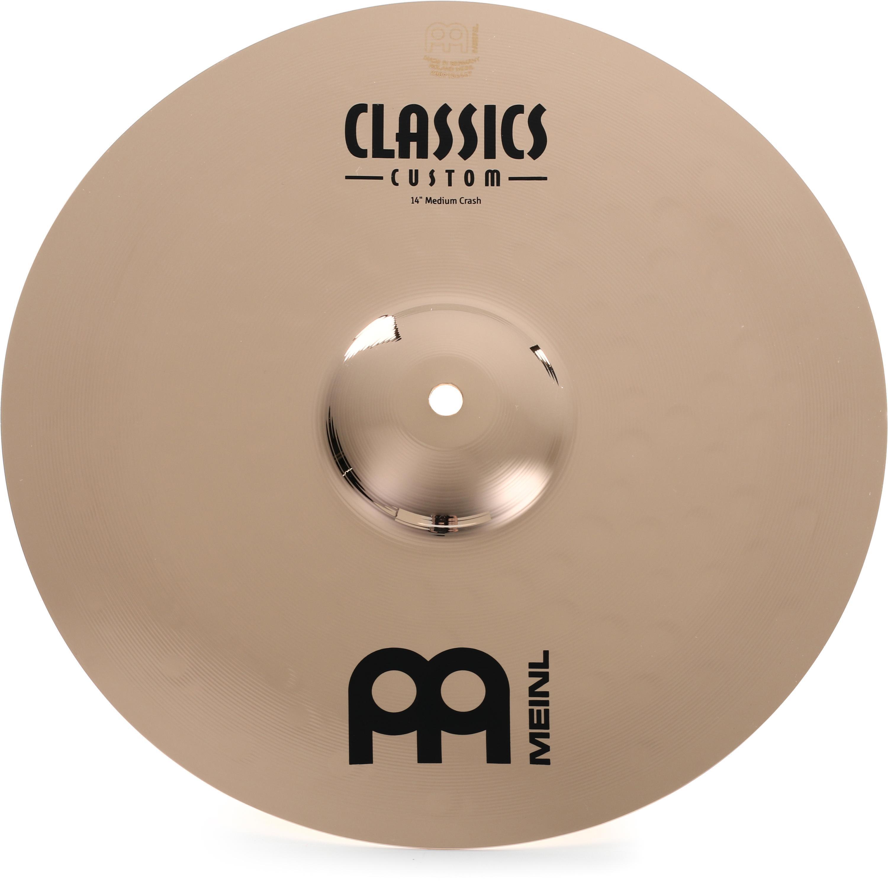 Meinl Cymbals 14 inch Medium Brilliant Crash Cymbal | Sweetwater