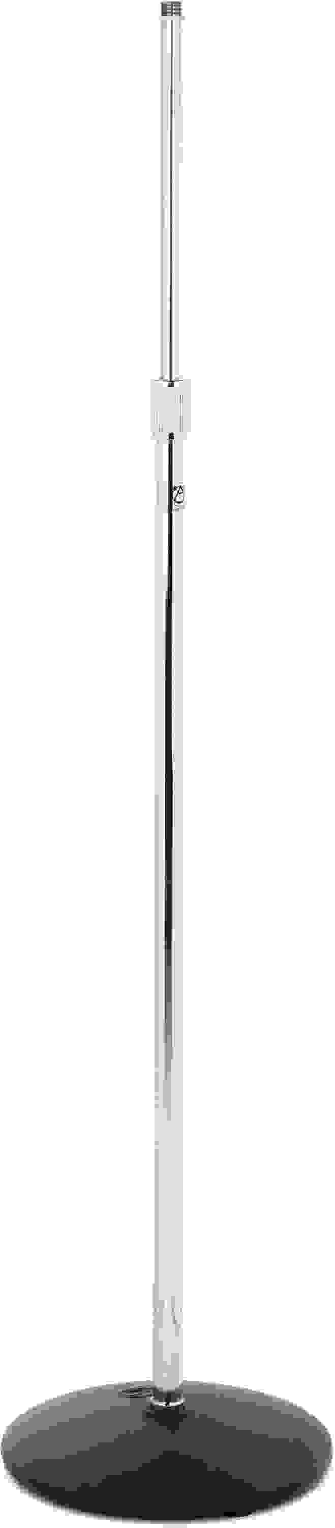 AtlasIED MS-12C Low Profile Round Base Mic Stand - Chrome | Sweetwater