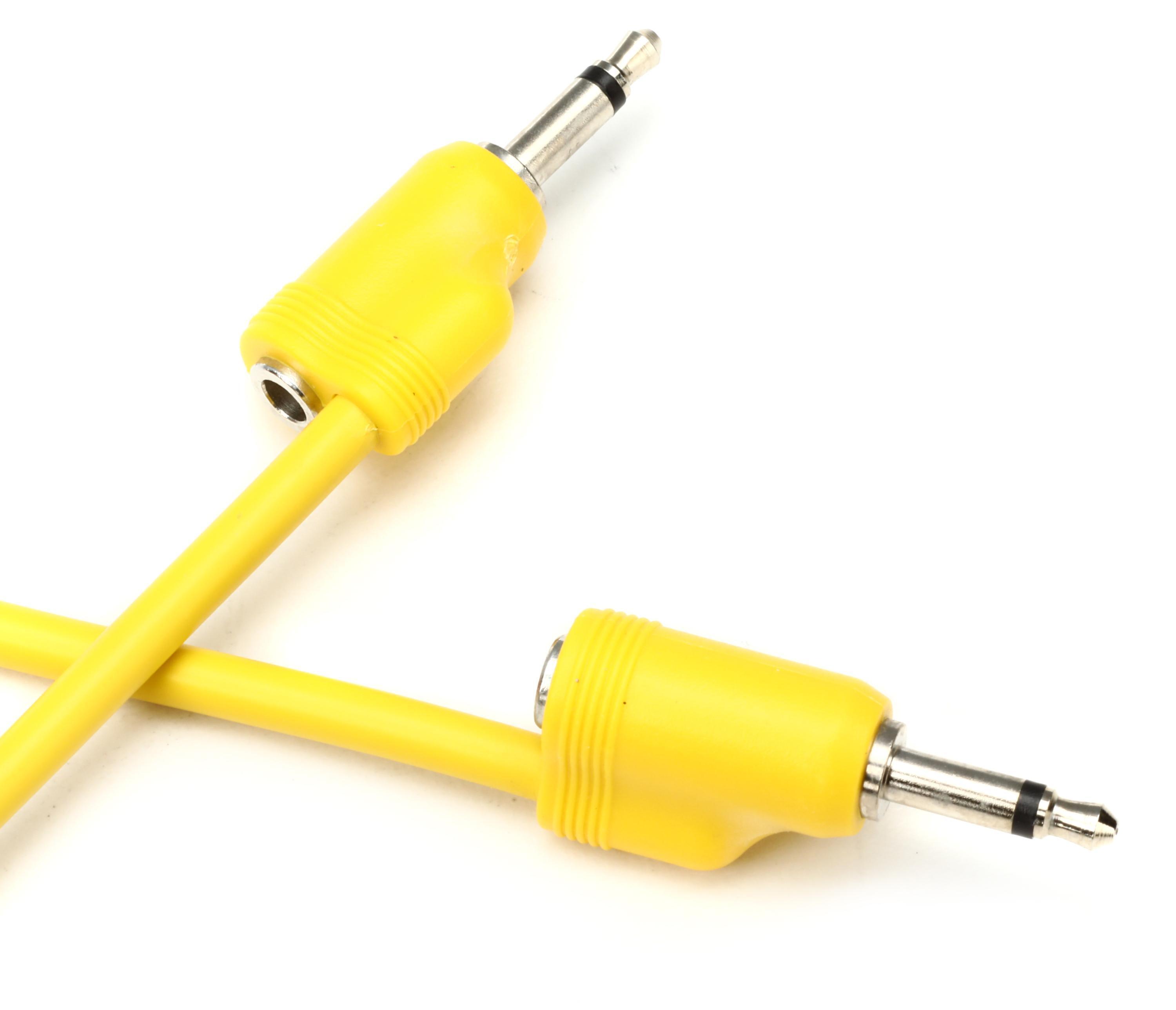 Tiptop Audio Stackcable Eurorack Patch Cable - 50cm Yellow | Sweetwater