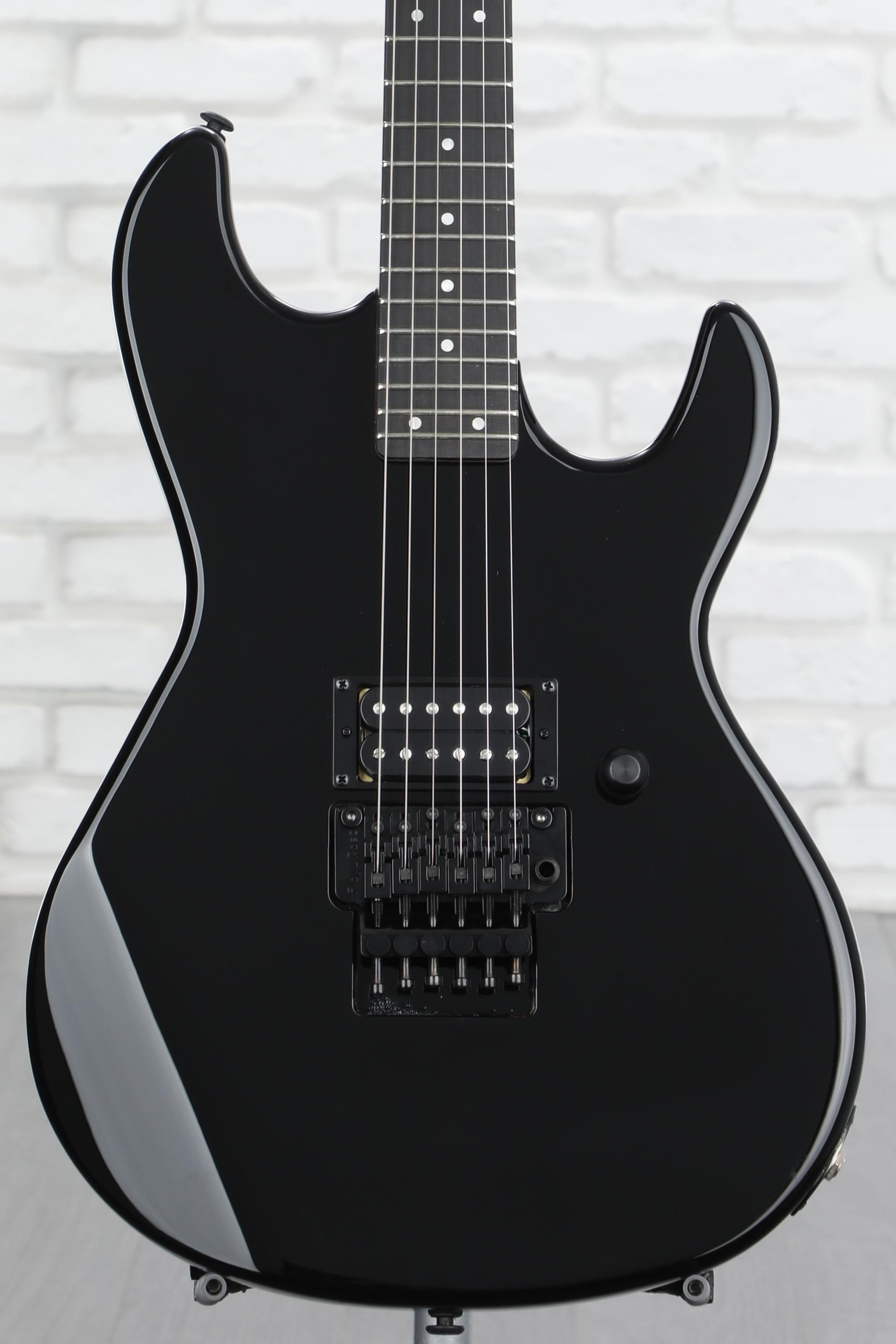 G&L Fullerton Deluxe Rampage 24 Electric Guitar - Jet Black with Ebony Fingerboard | Sweetwater