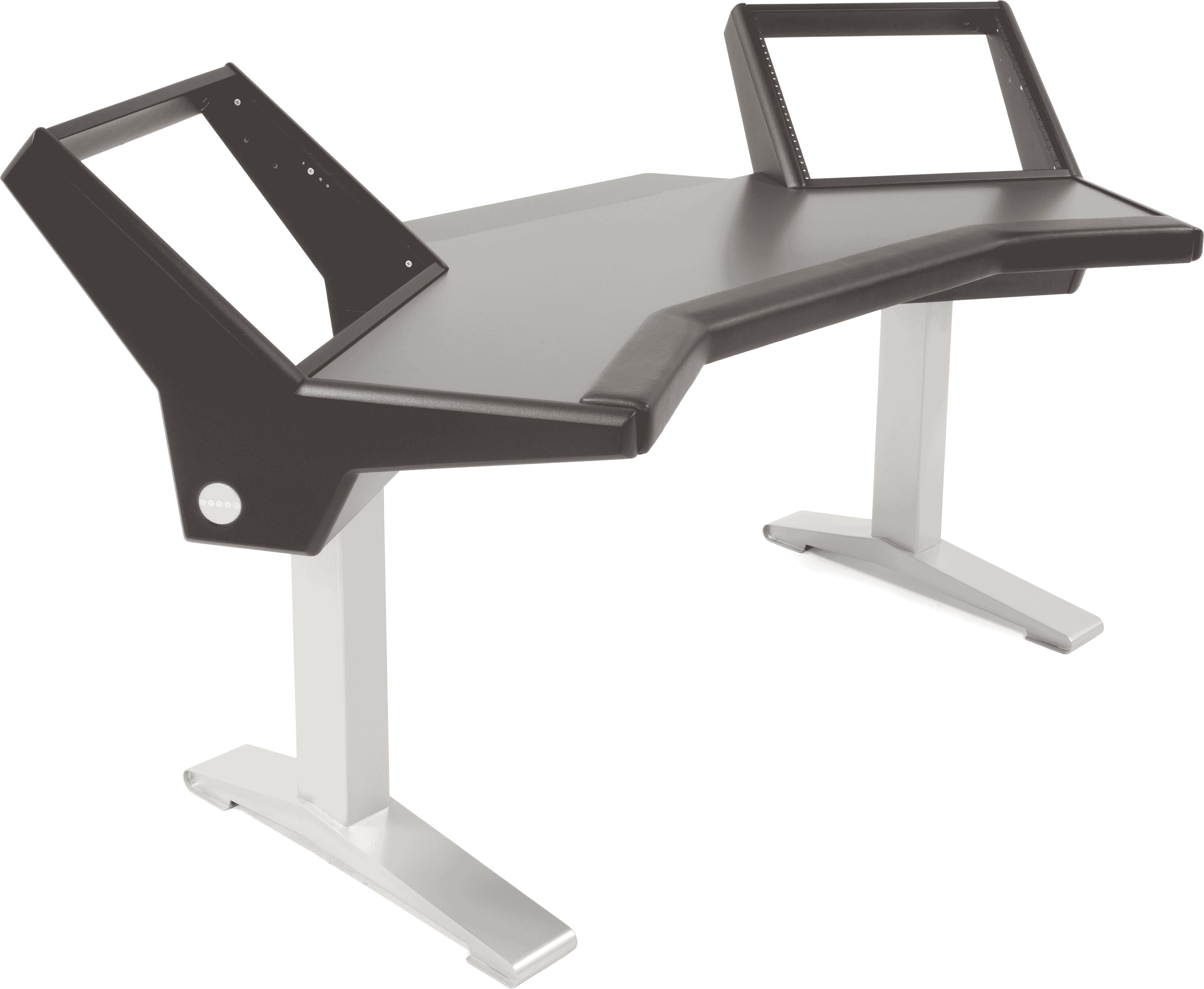 Argosy Halo Base Desk with Original Hautelink Pattern Desktop - Black ...