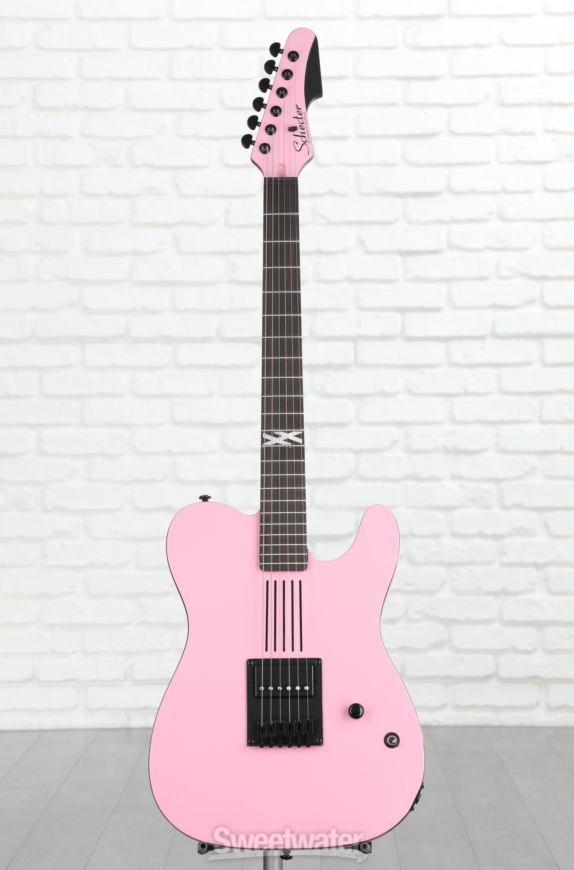 Schecter Machine Gun Kelly Signature PT Electric Guitar - Pink | Sweetwater