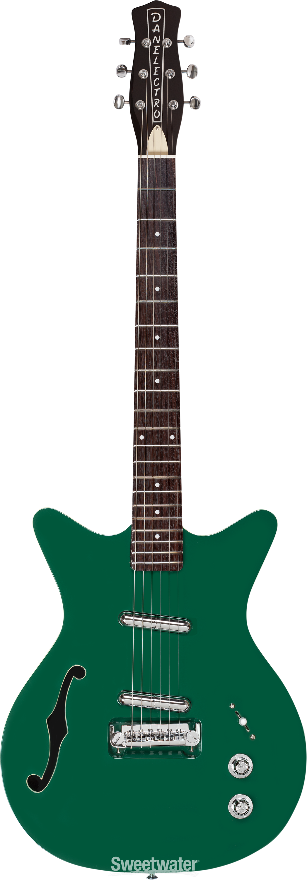 Danelectro Fifty Niner DC Semi-hollowbody Electric Guitar - Jade Top ...