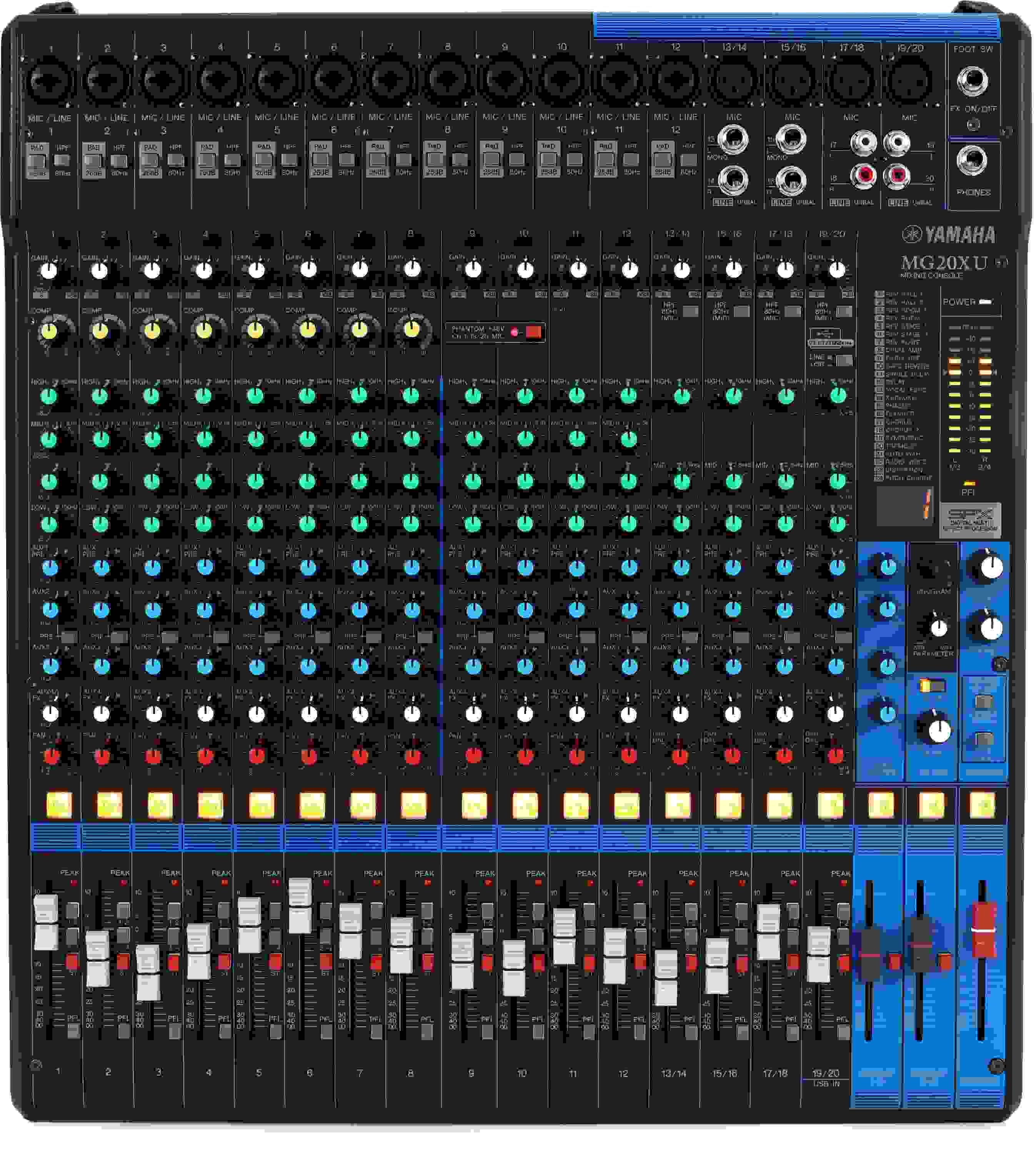 Yamaha MG20XU 20-channel Mixer with USB and FX | Sweetwater