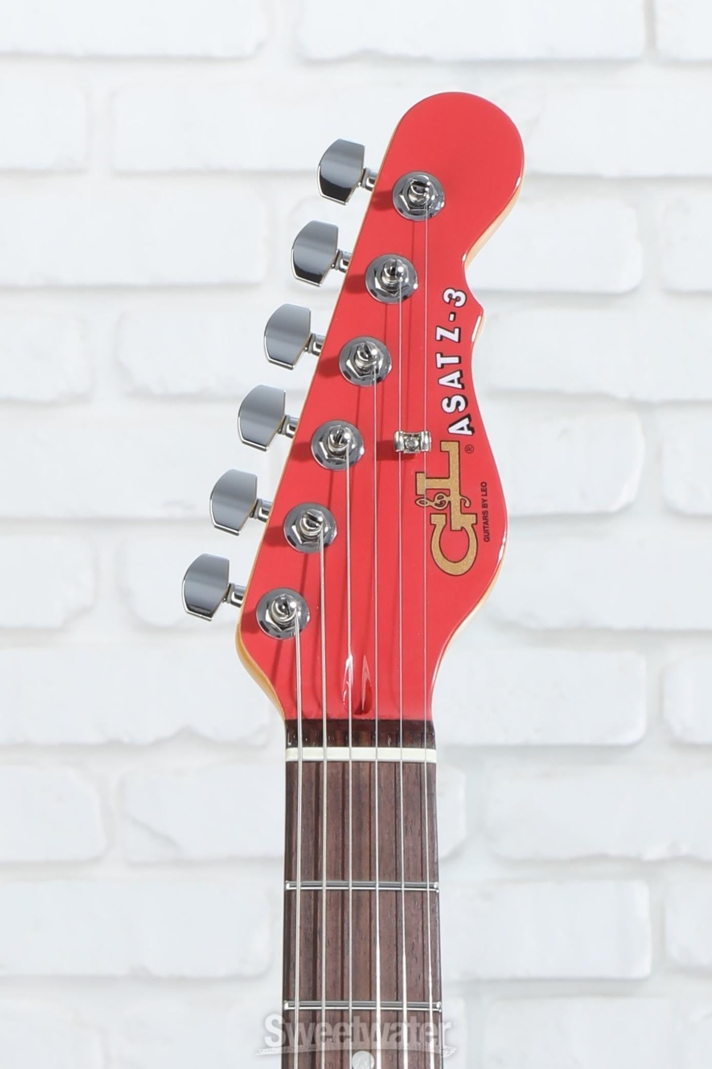 G&L Fullerton Deluxe ASAT Z3 Electric Guitar - Fiesta Red, Sweetwater ...