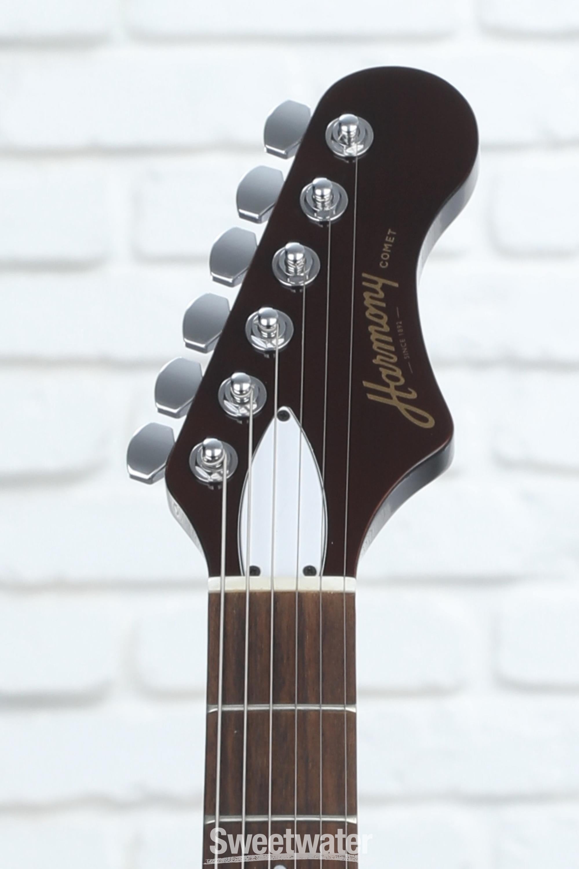 Harmony Limited-edition Comet Semi-hollowbody Electric Guitar - Space Black | Sweetwater