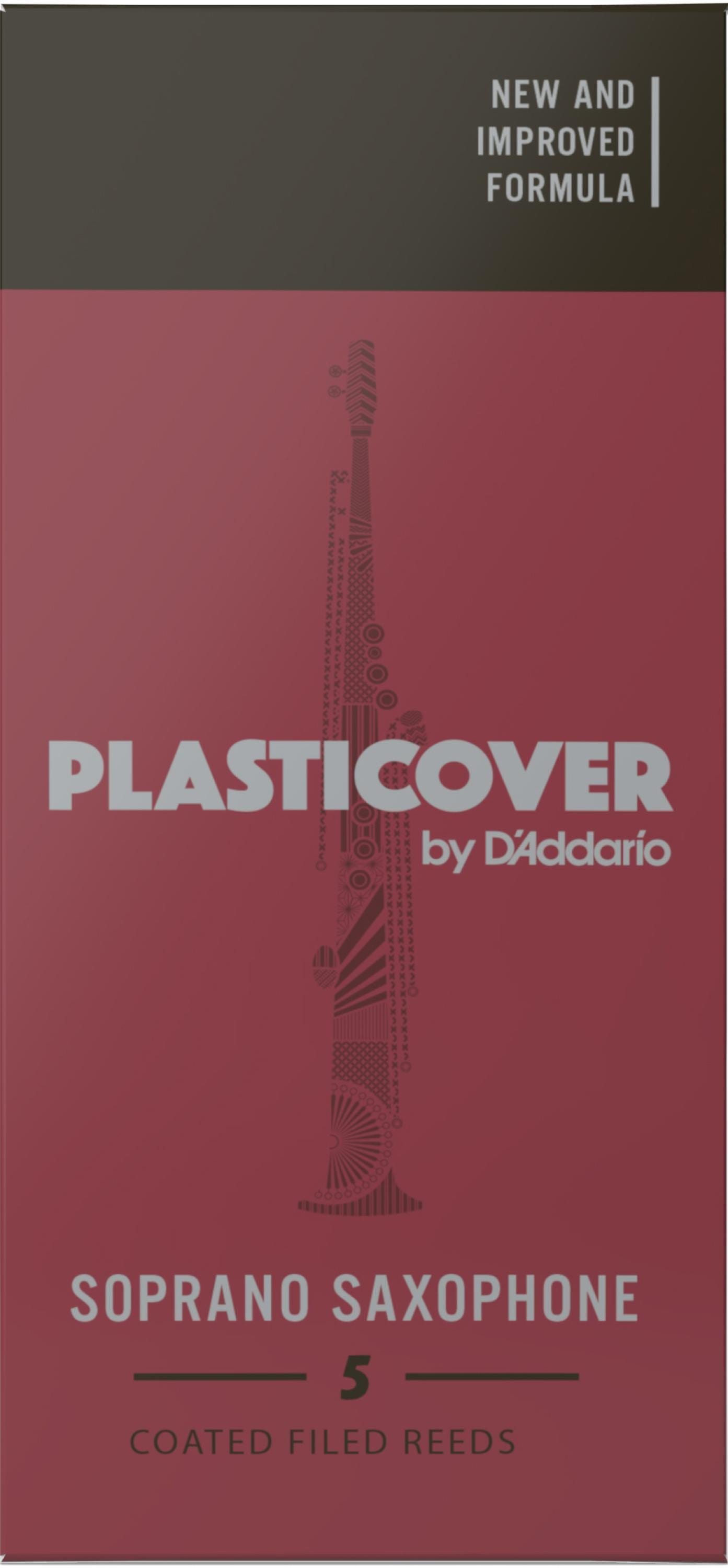 D'Addario RRP05SSX150 - Plasticover Soprano Saxophone Reeds - 1.5 (5 ...