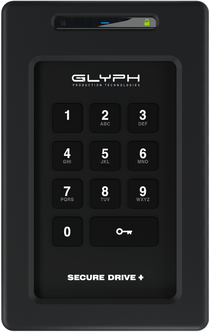 Glyph SecureDrive+ Solid-state Drive with Keypad - 1TB | Sweetwater
