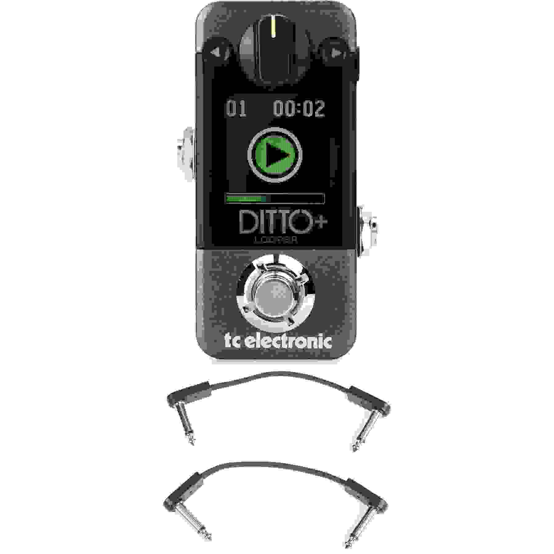 TC Electronic Ditto+ Looper Pedal with EBS Patch Cables | Sweetwater