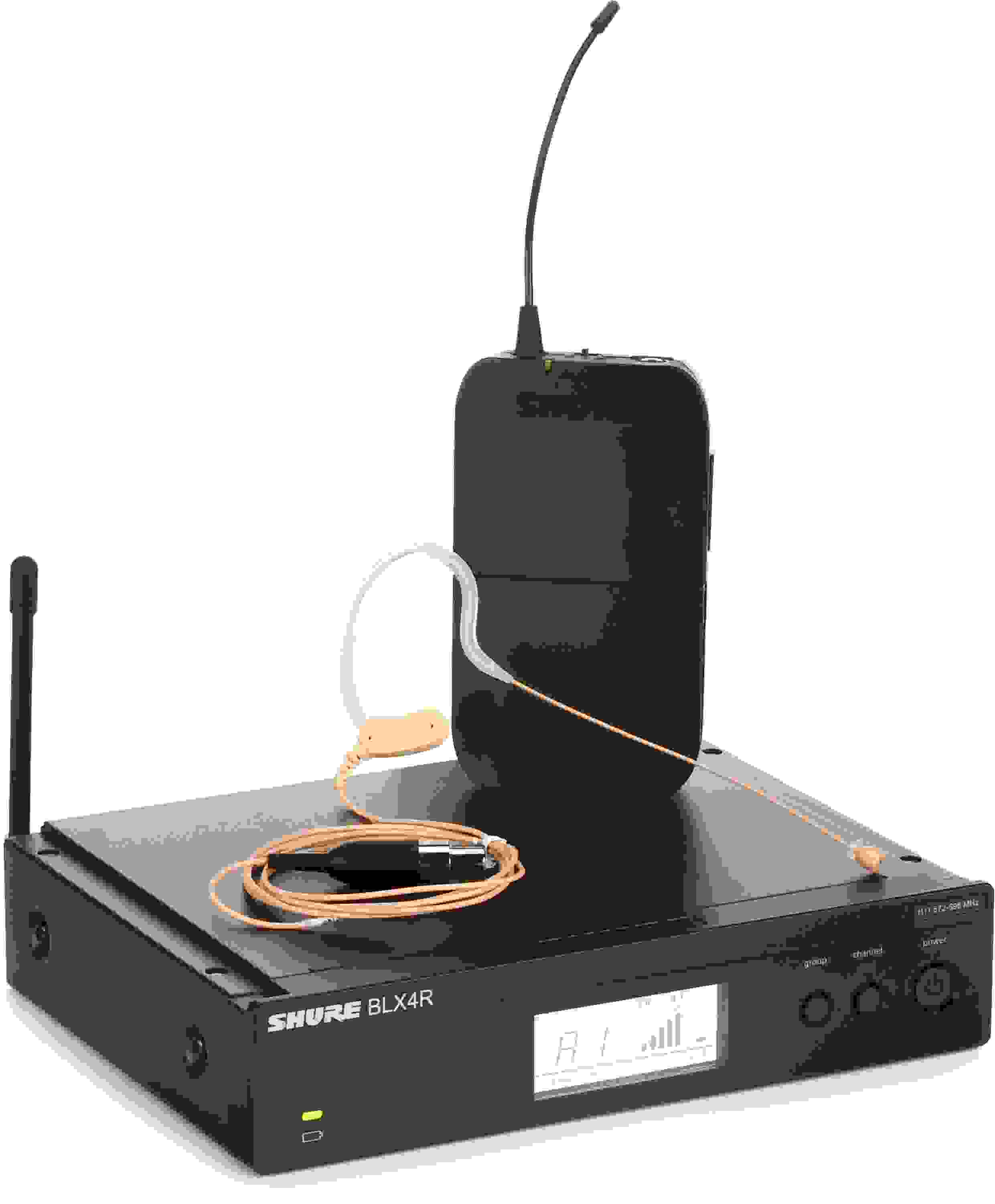Shure BLX14R/MX53 Wireless Headworn Microphone System - H11 Band ...