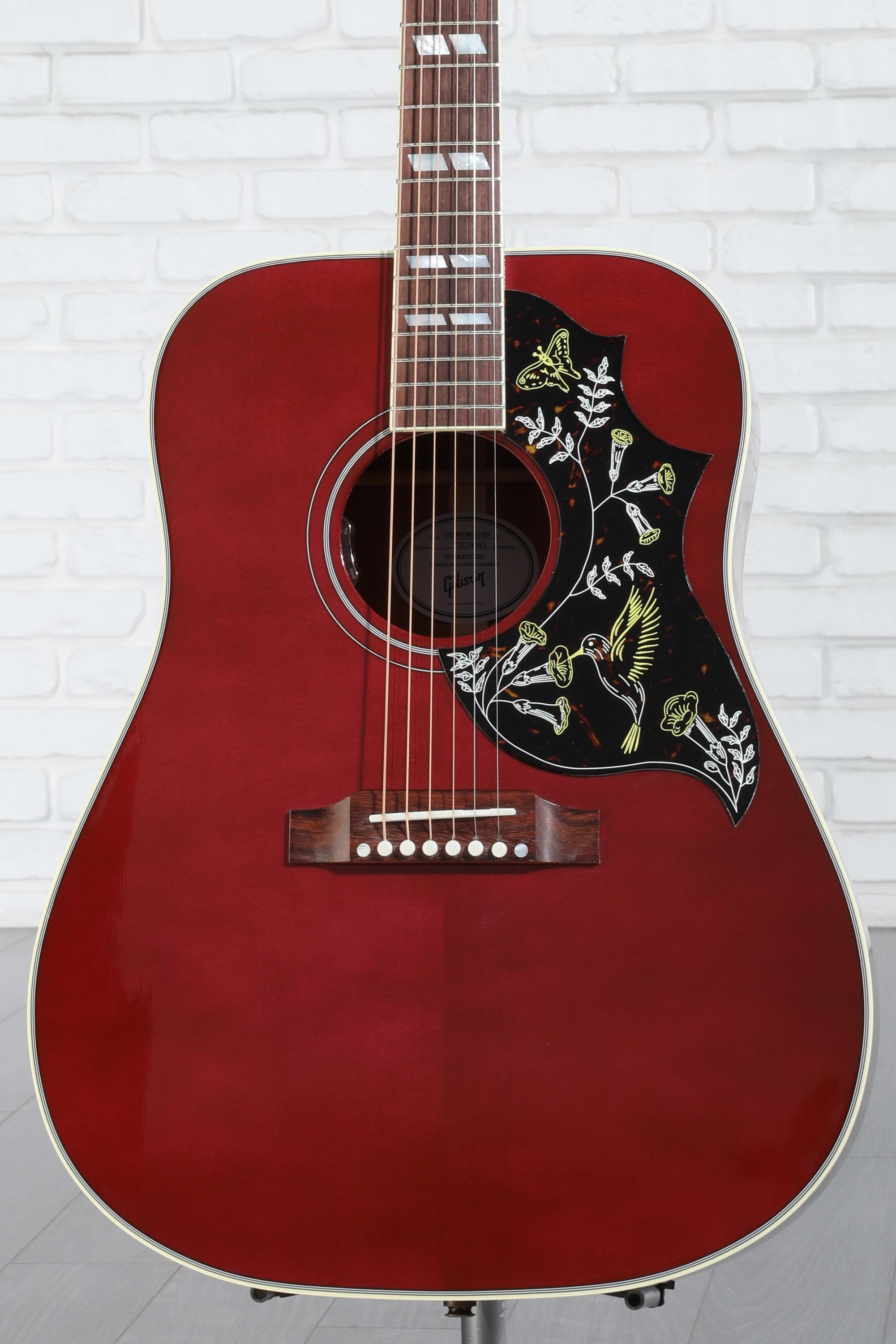 Gibson Acoustic Hummingbird Standard Acoustic-electric Guitar - Wine ...