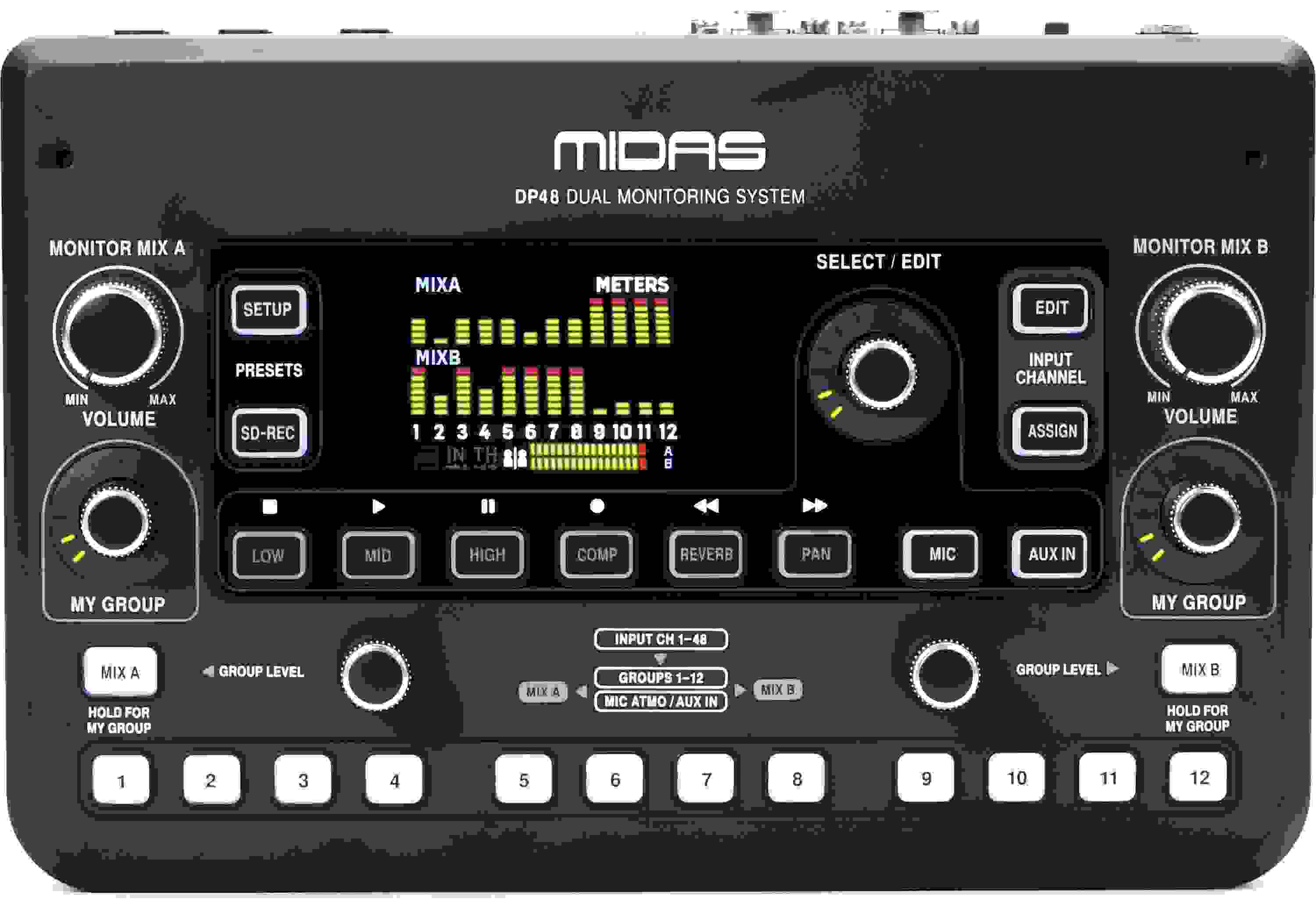 Midas DP48 48-channel Personal Mixer | Sweetwater