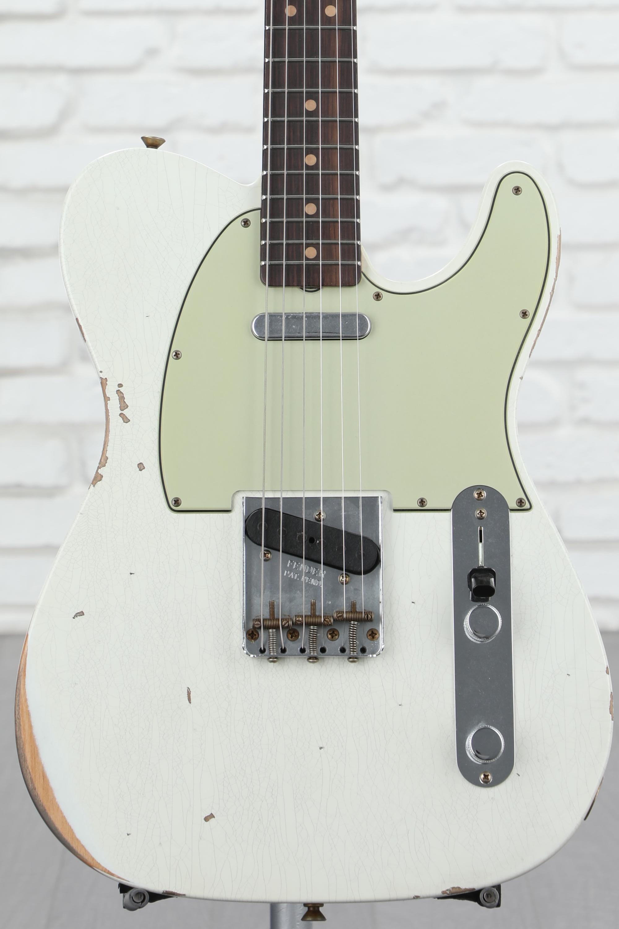 Fender Custom Shop '63 Telecaster Relic Electric Guitar - Aged Olympic ...