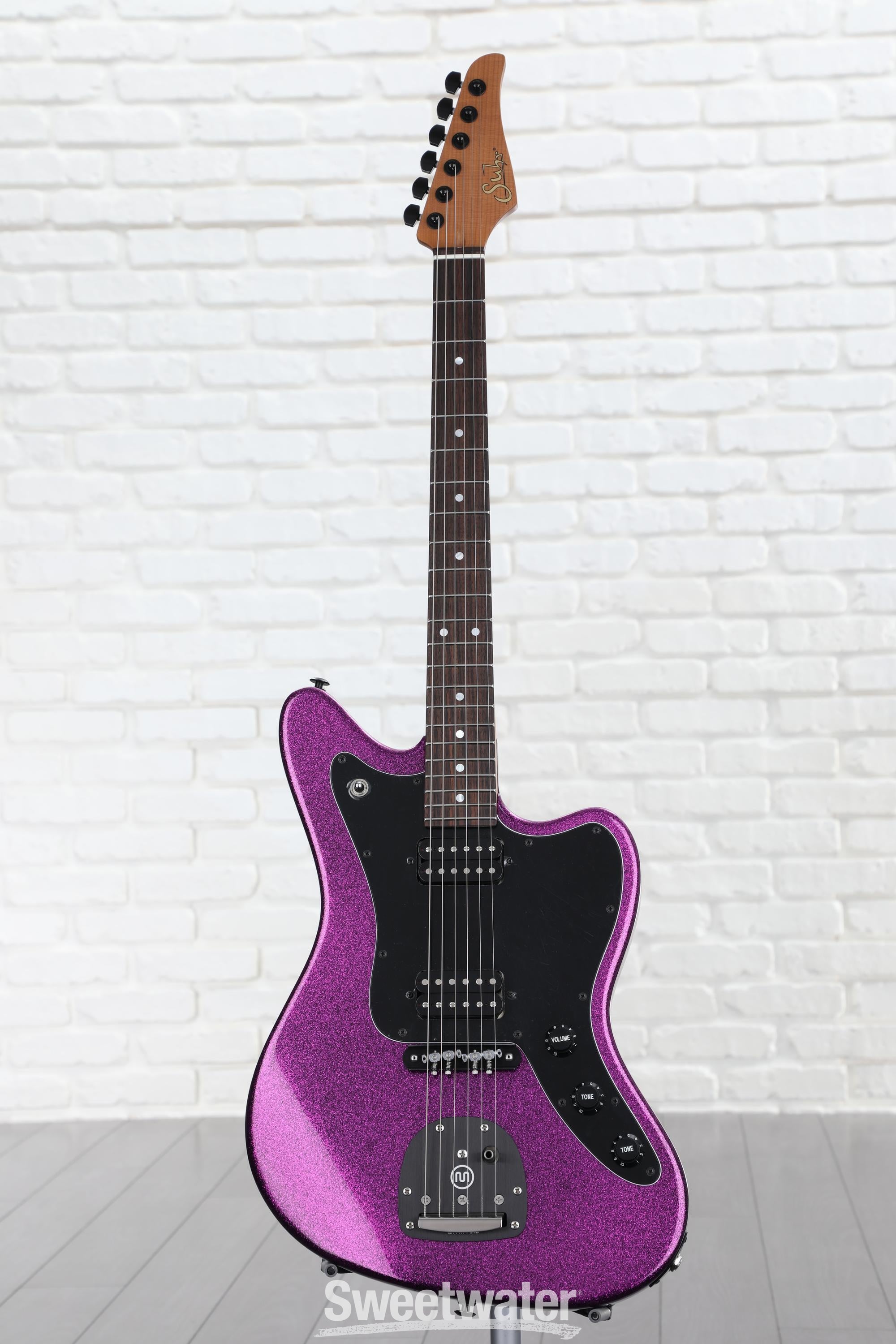 Suhr Custom Classic JM Electric Guitar - Purple Sparkle | Sweetwater