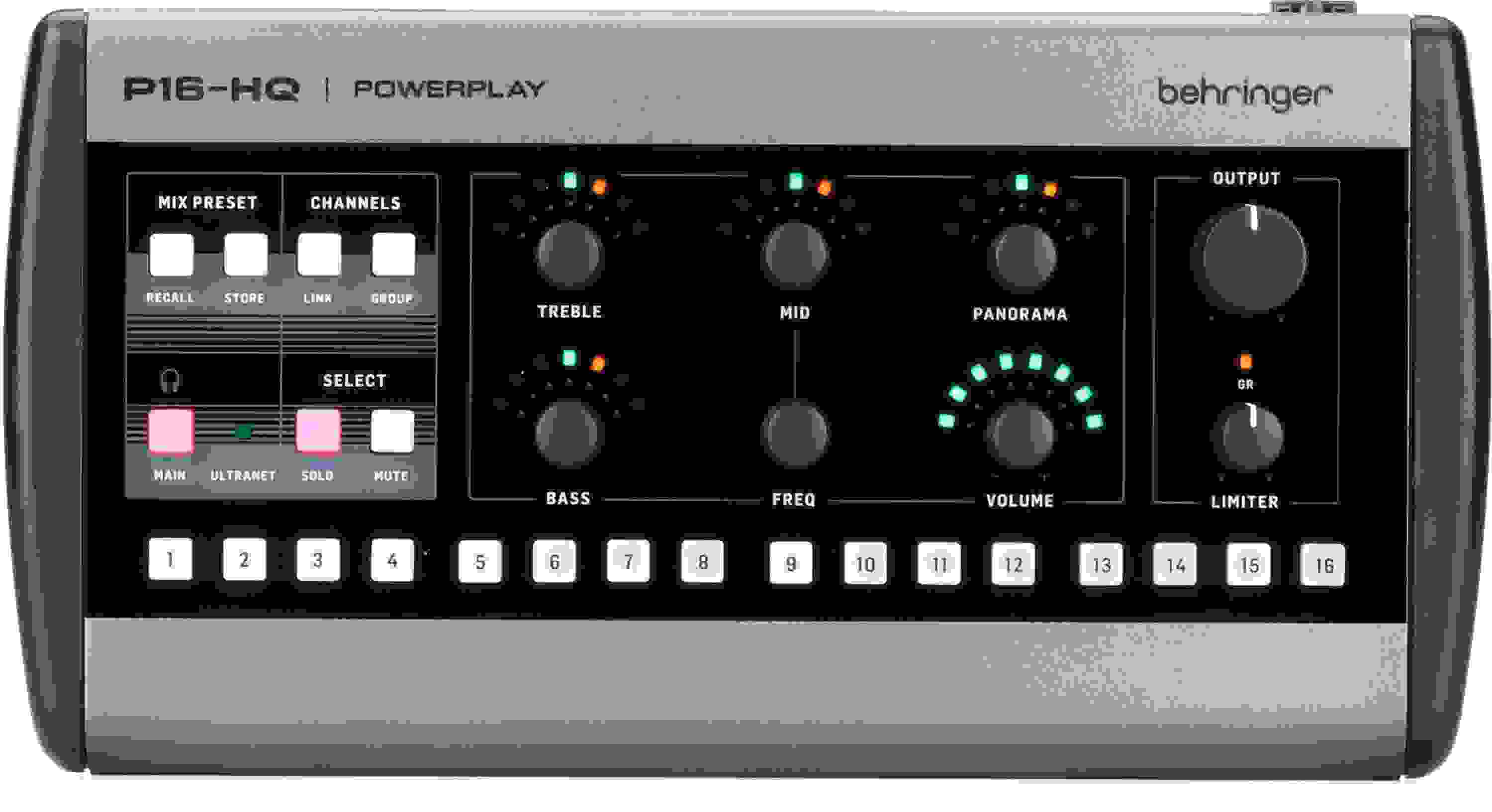 Behringer Powerplay P16-HQ 16-channel Digital Personal Mixer | Sweetwater