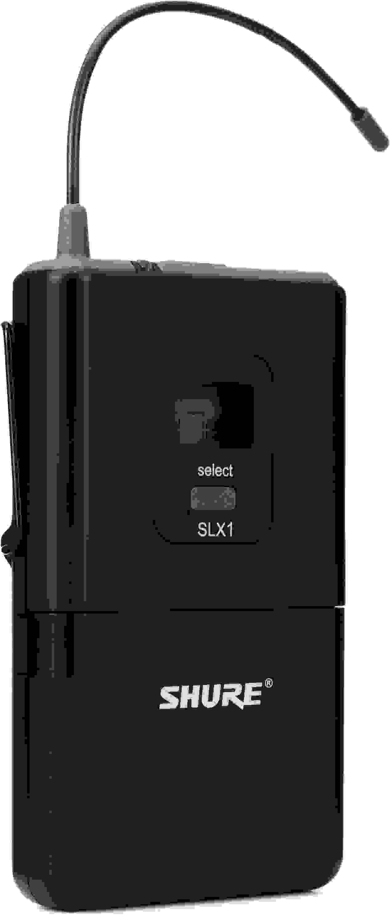 Shure SLX1 Wireless Bodypack Transmitter - G4 Band | Sweetwater