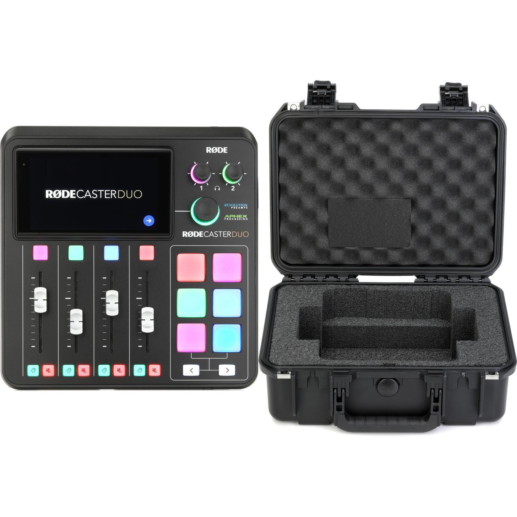 Rode RodeCaster Duo Streaming Mixer and Case Bundle | Sweetwater