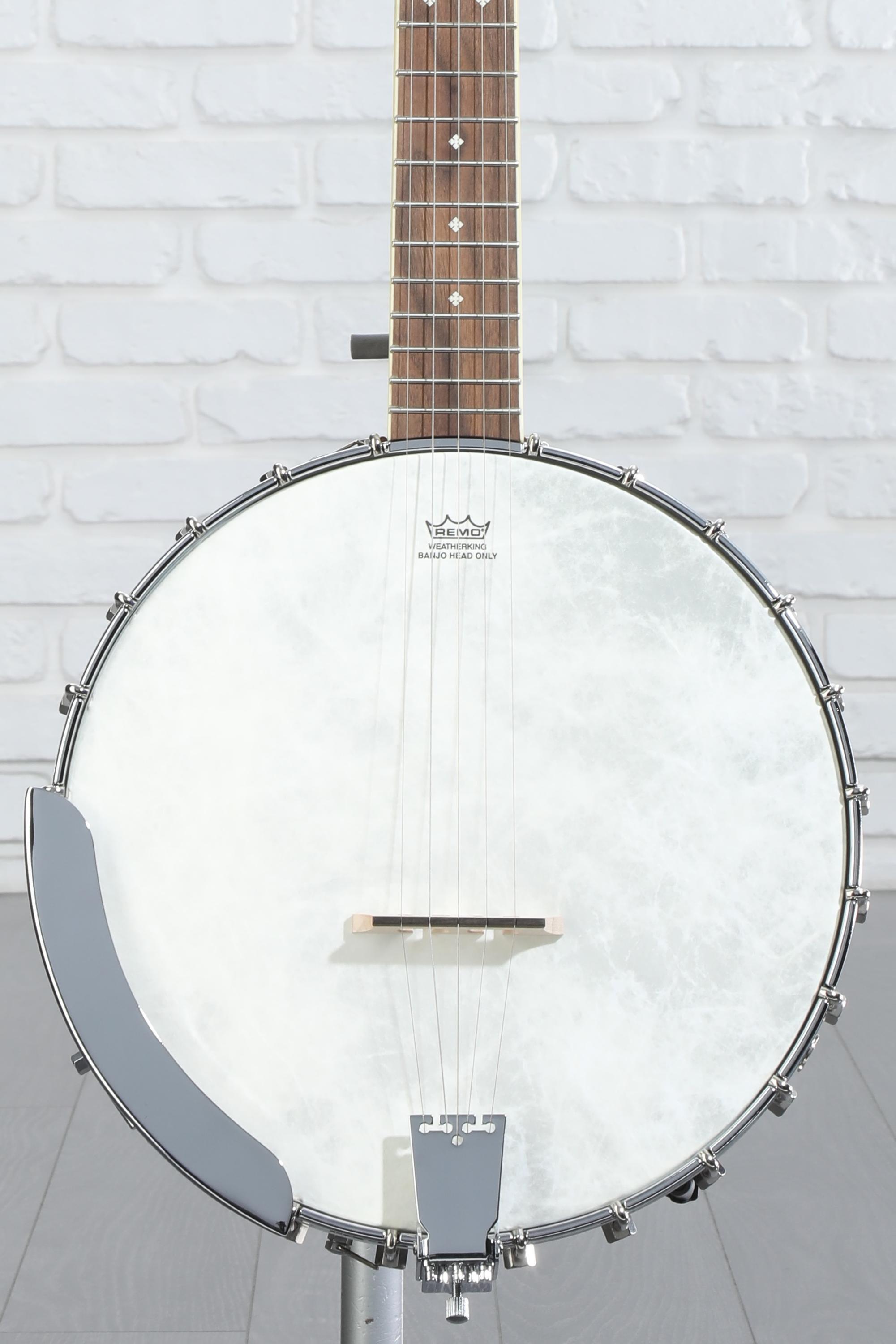 Fender PB-180E Acoustic-electric Banjo - Natural, Walnut Fingerboard ...
