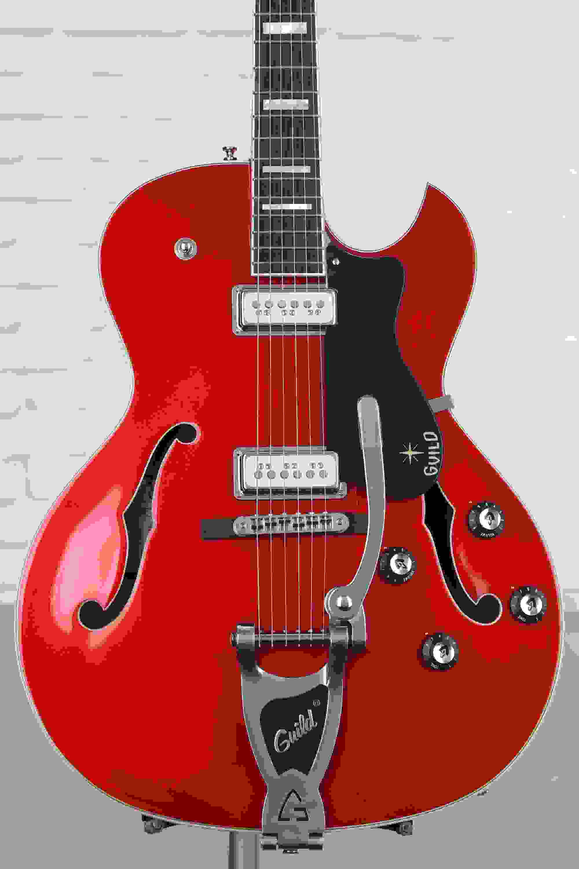 Guild Starfire III Dynasonic Hollowbody Guitar - Scarlet Red ...