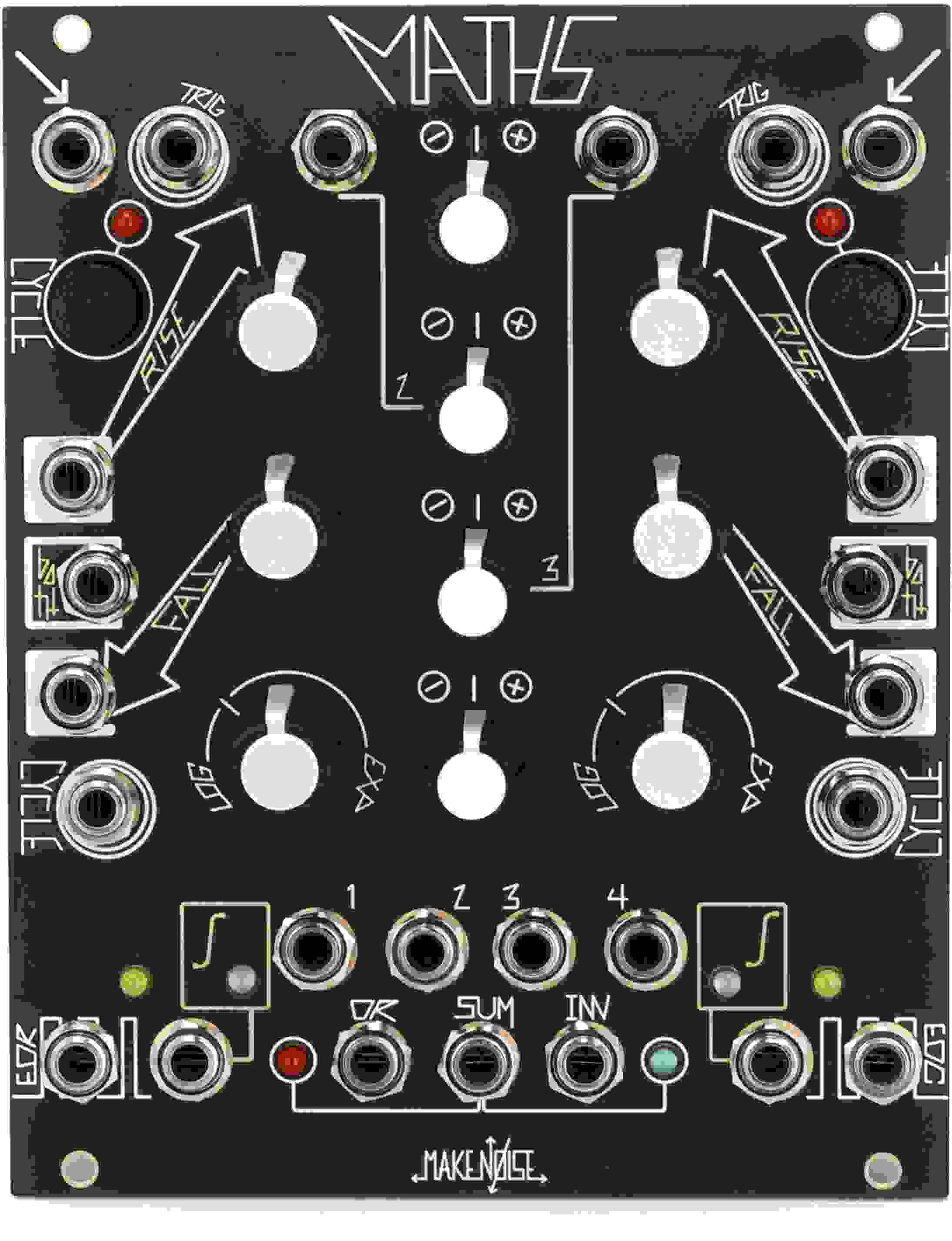 Make Noise MATHS Complex Function Generator Eurorack Module - Black and Gold Panel | Sweetwater