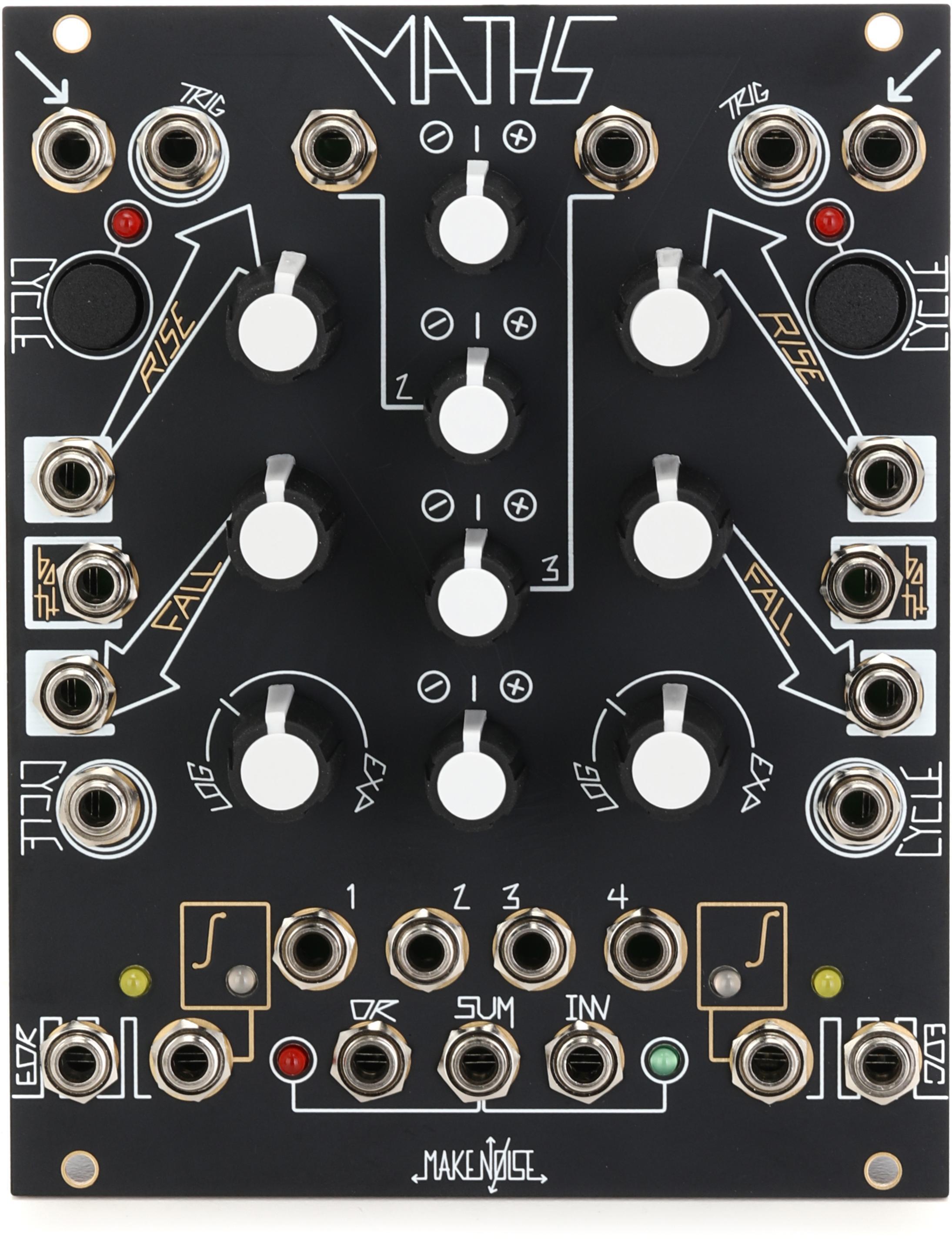 Make Noise Maths Complex Function Generator Eurorack Module Black And Gold Panel Sweetwater