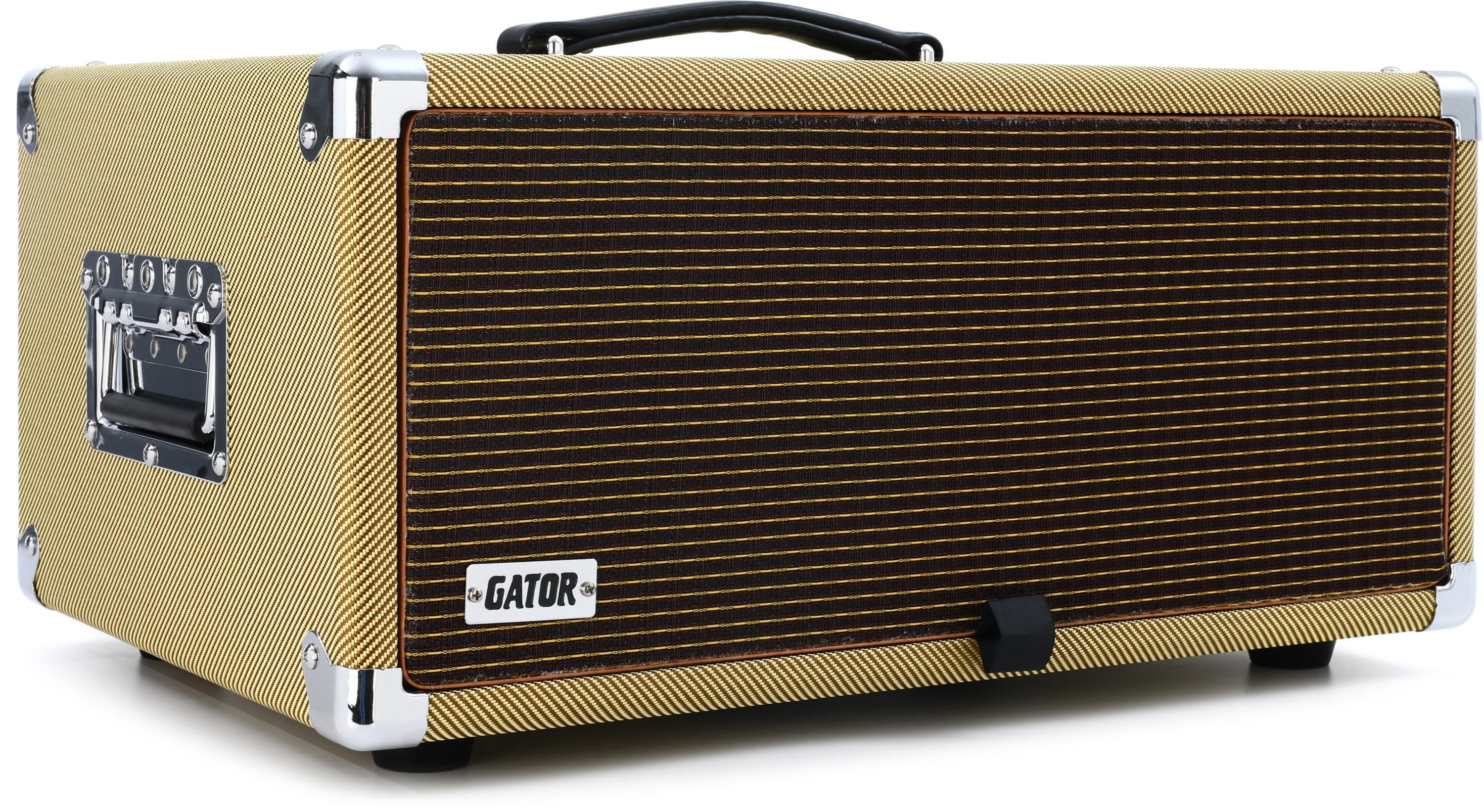 Gator GR-RETRORACK-4TW Vintage Amp Vibe Rack Case - 4U Tweed | Sweetwater