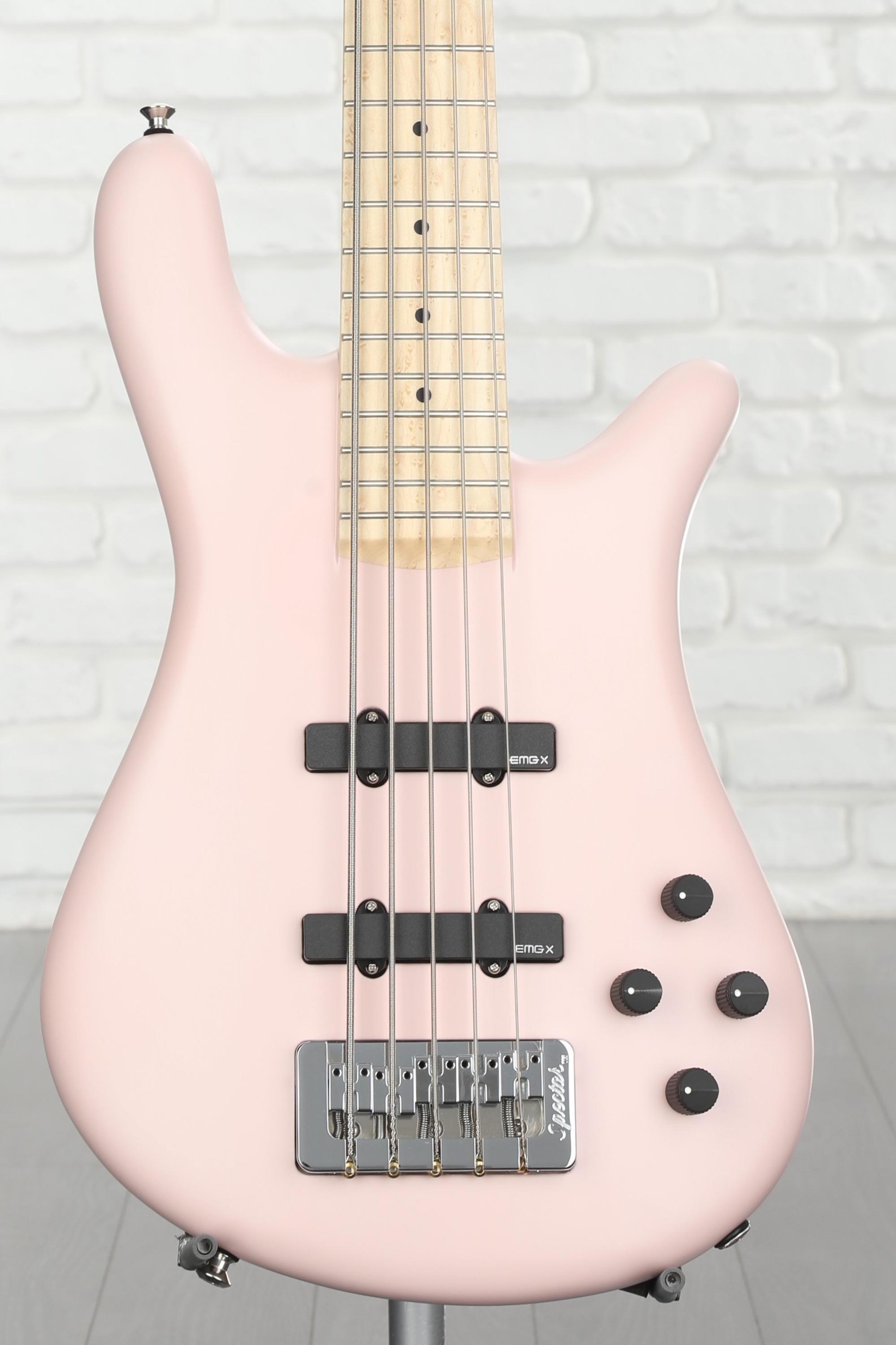 Spector USA NS-5 5-string Bass Guitar - Shell Pink, Sweetwater Exclusive