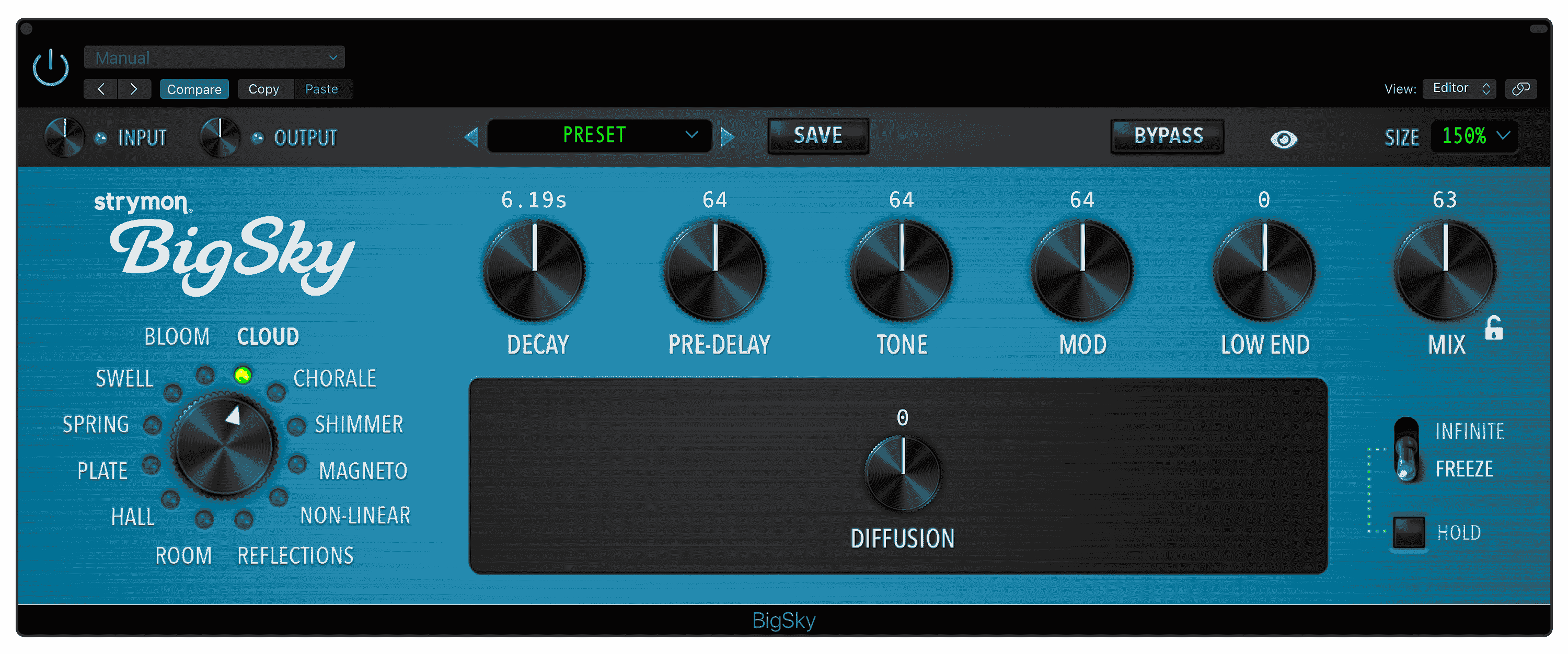 Strymon BigSky Reverb Plug-in | Sweetwater