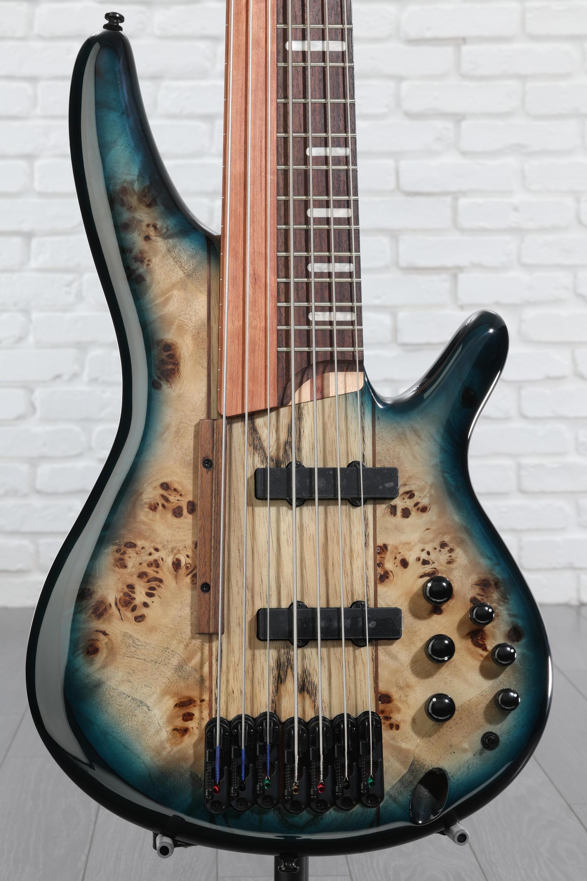 Ibanez Bass Workshop SRAS7 Ashula 7-string Bass Guitar - Cosmic Blue ...