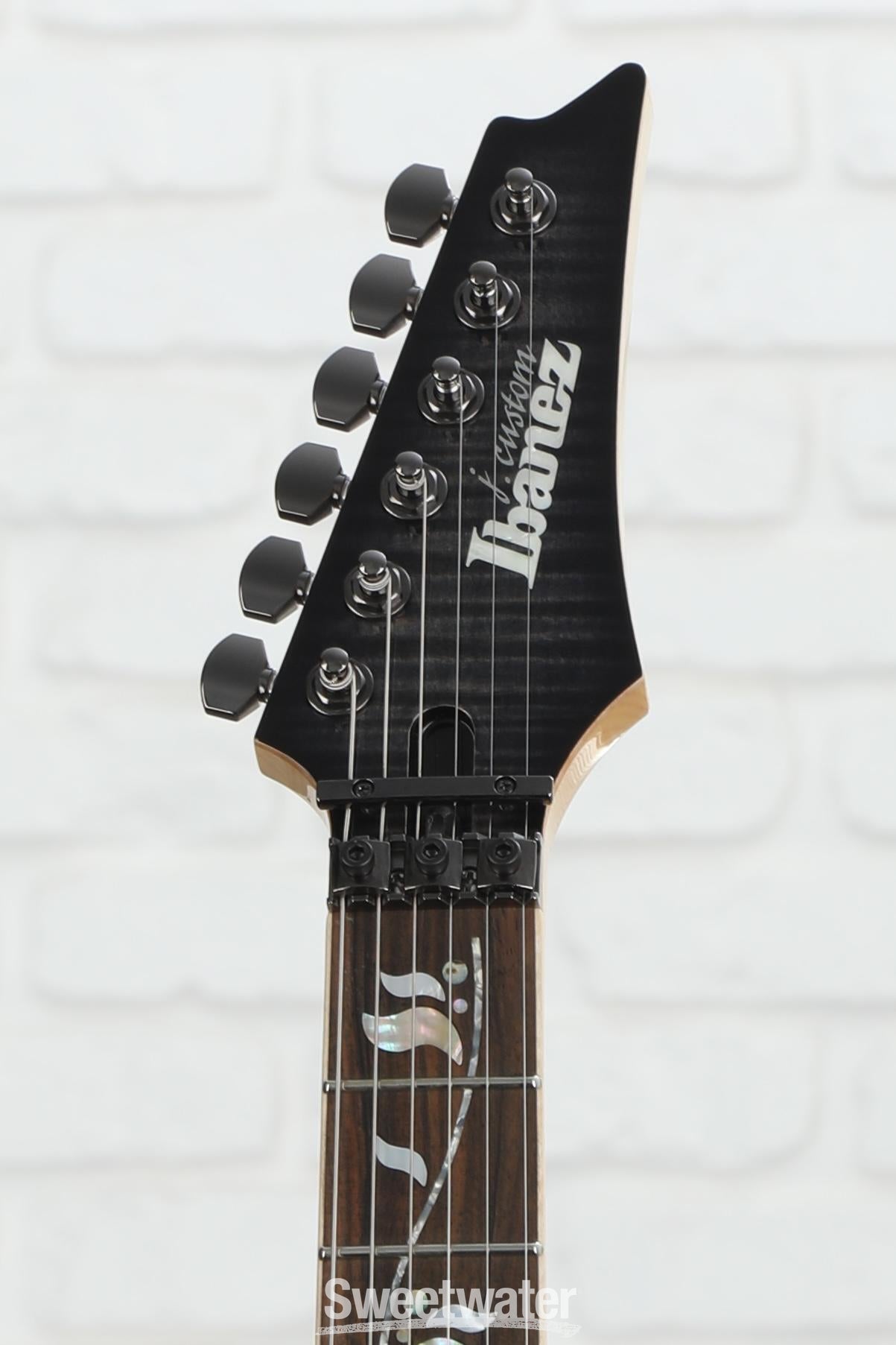 Ibanez J Custom RG8570 Electric Guitar - Black Rutile | Sweetwater