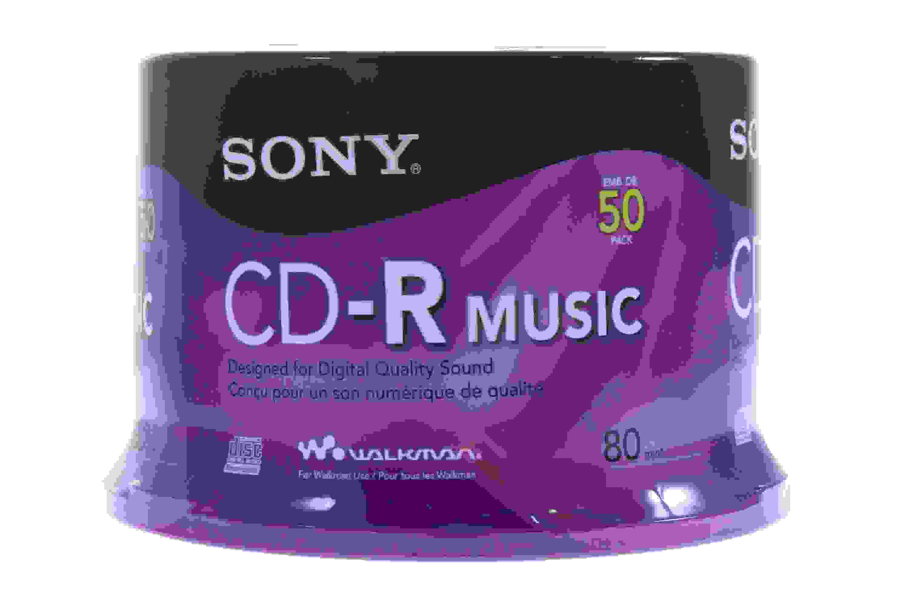 Sony Music CD-R 50-disc Spindle | Sweetwater