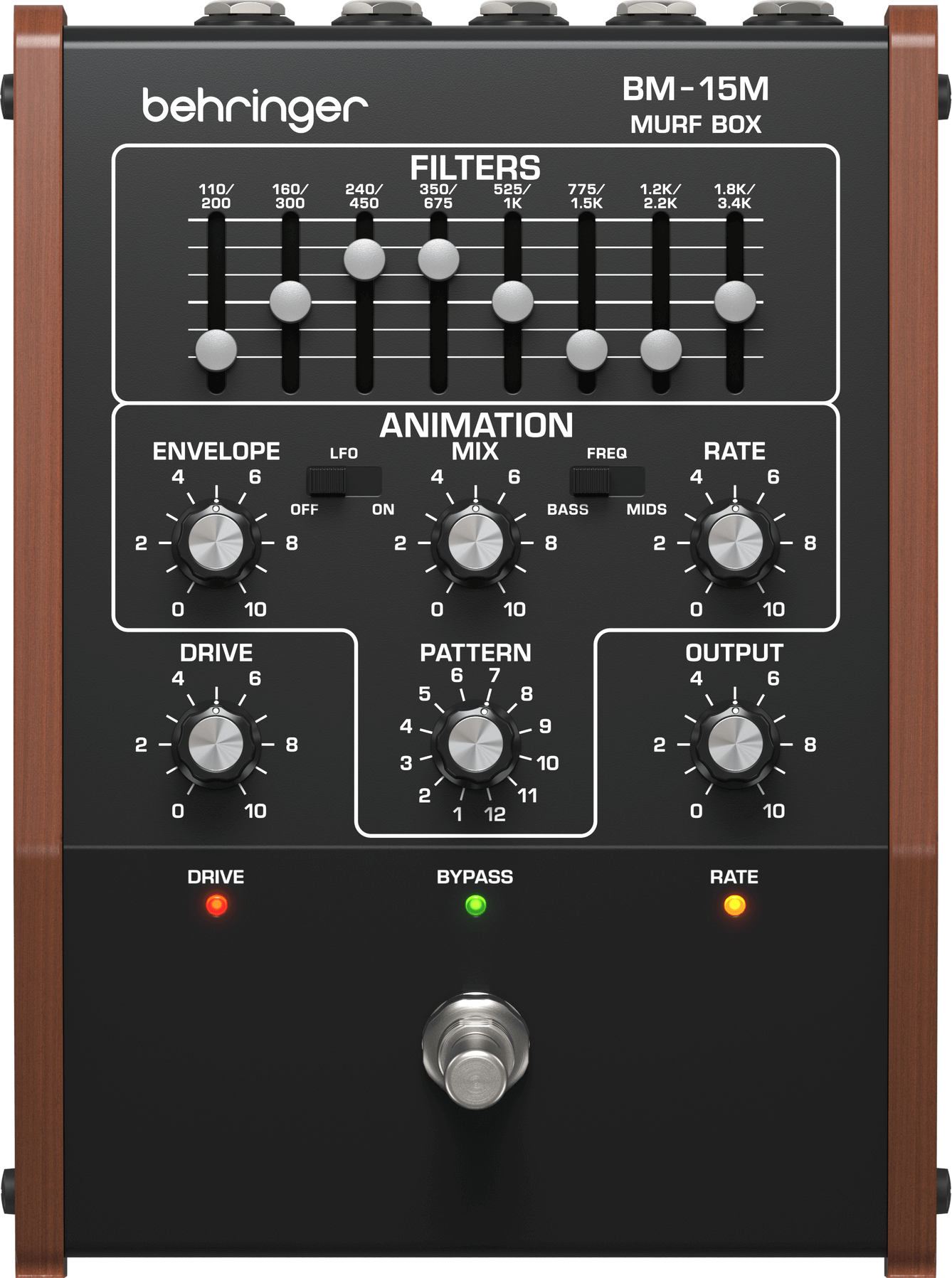 Behringer BM-15M Murf Box Multiple Resonance Filter Array Pedal ...