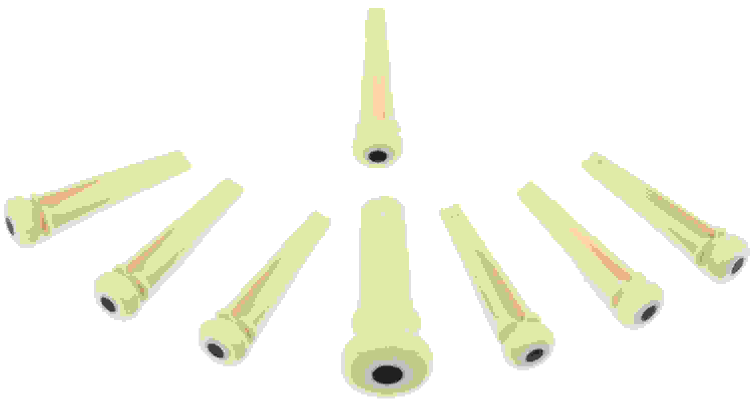 Martin Bridge Pin Set - White with Black Inlay | Sweetwater