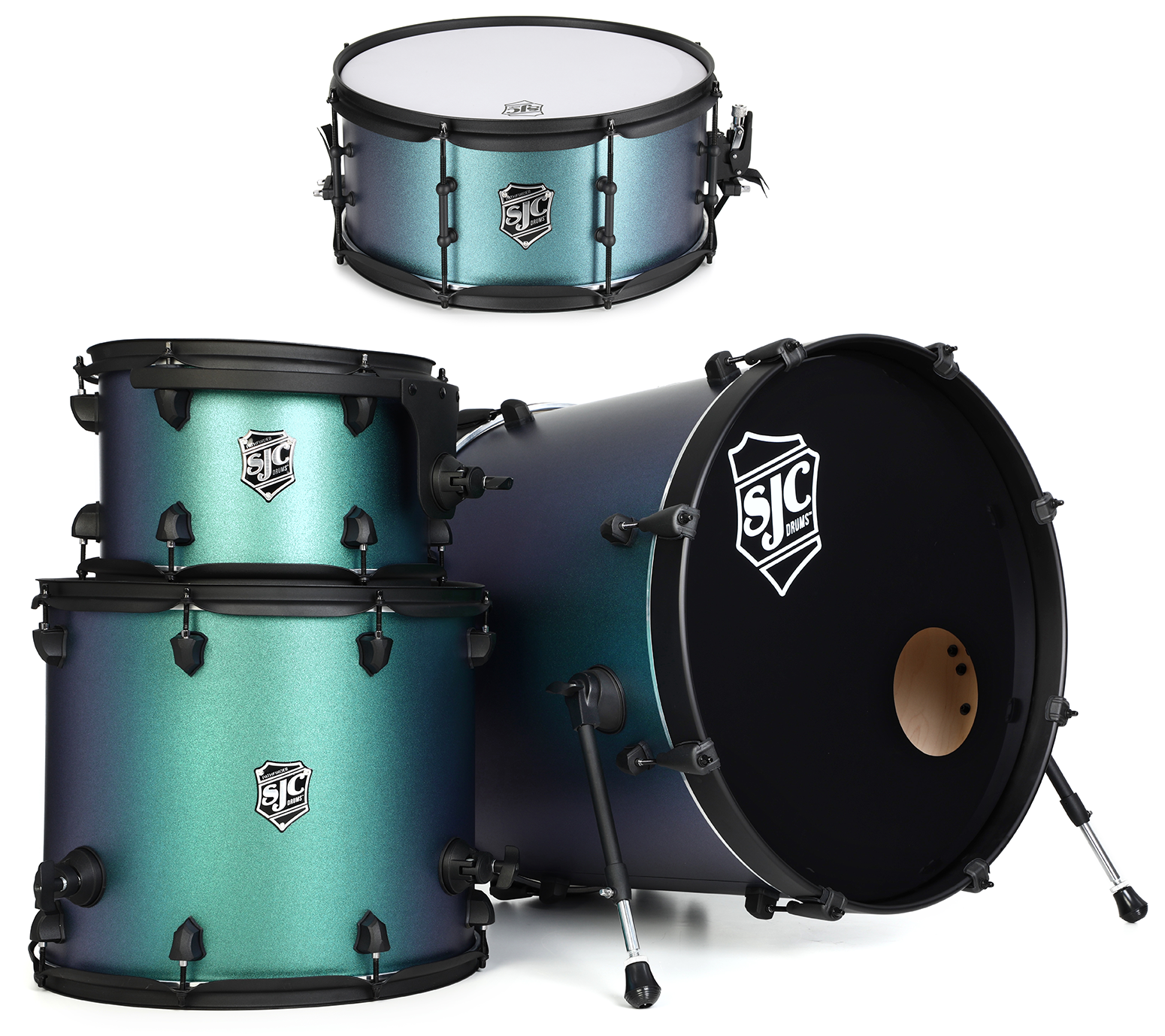SJC Custom Drums Pathfinder Series 4-piece Shell Pack (Snare) - Pacific ...