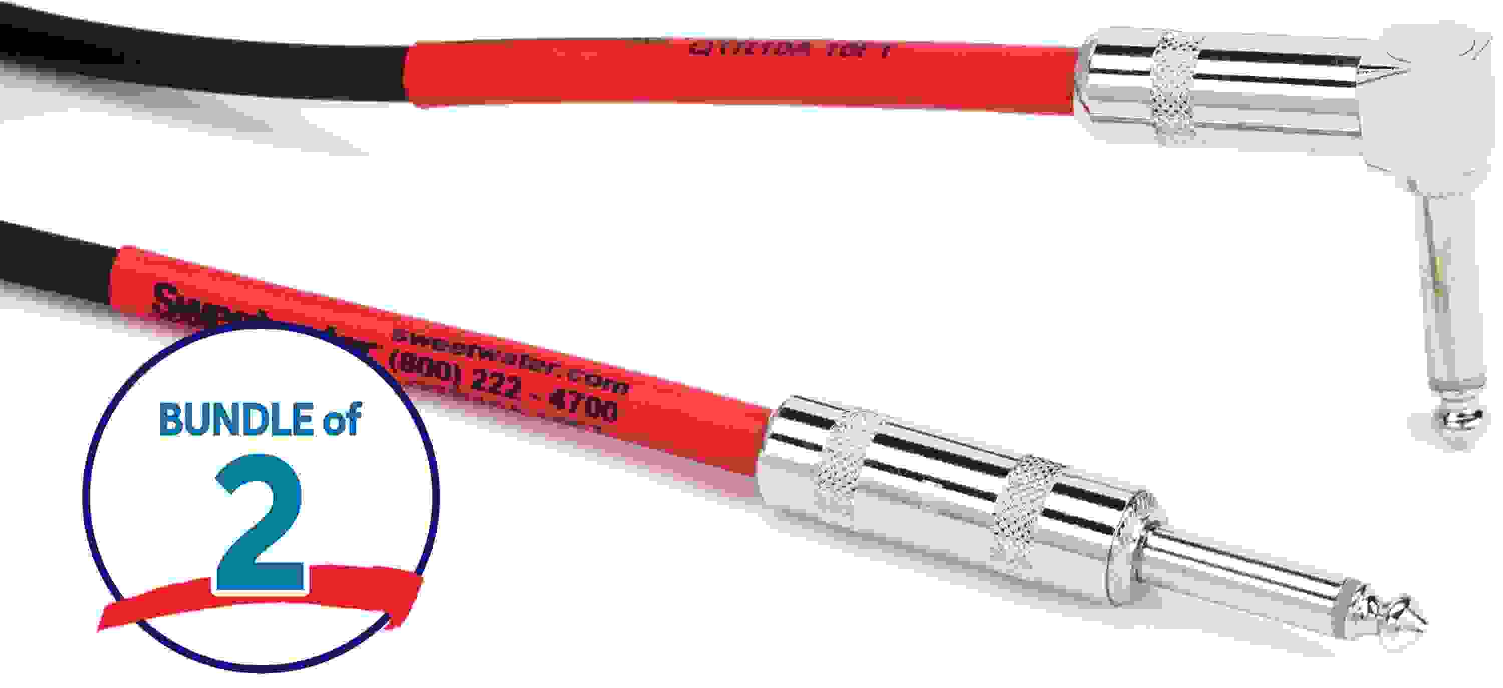 Pro Co EGL-10 Excellines Straight to Right Angle Instrument Cable - 10 ...