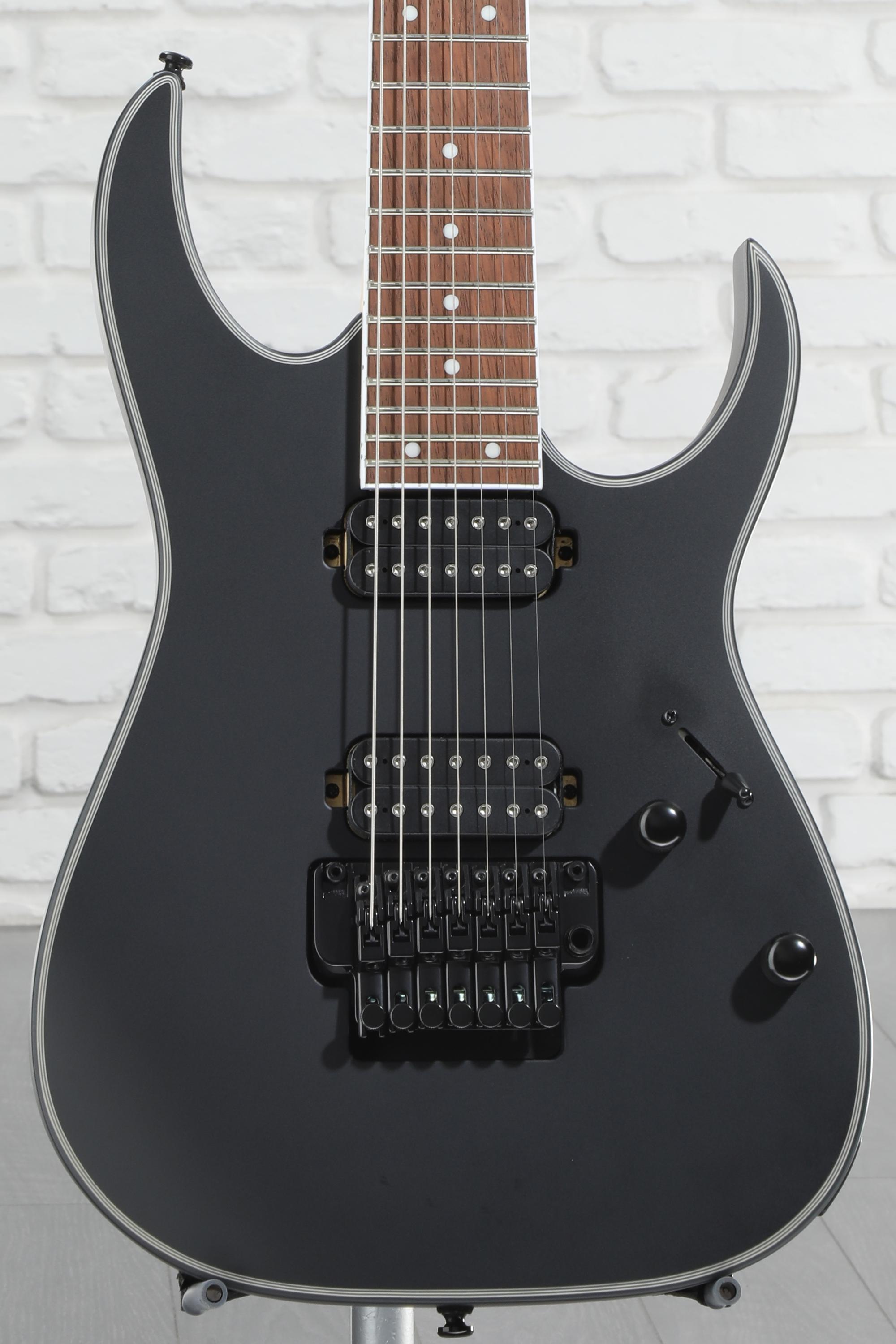 Ibanez RG7420EX 7-string Electric Guitar - Black Flat | Sweetwater
