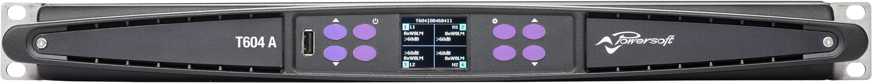 Powersoft T604 A 6,000-watt 4-channel Power Amplifier | Sweetwater