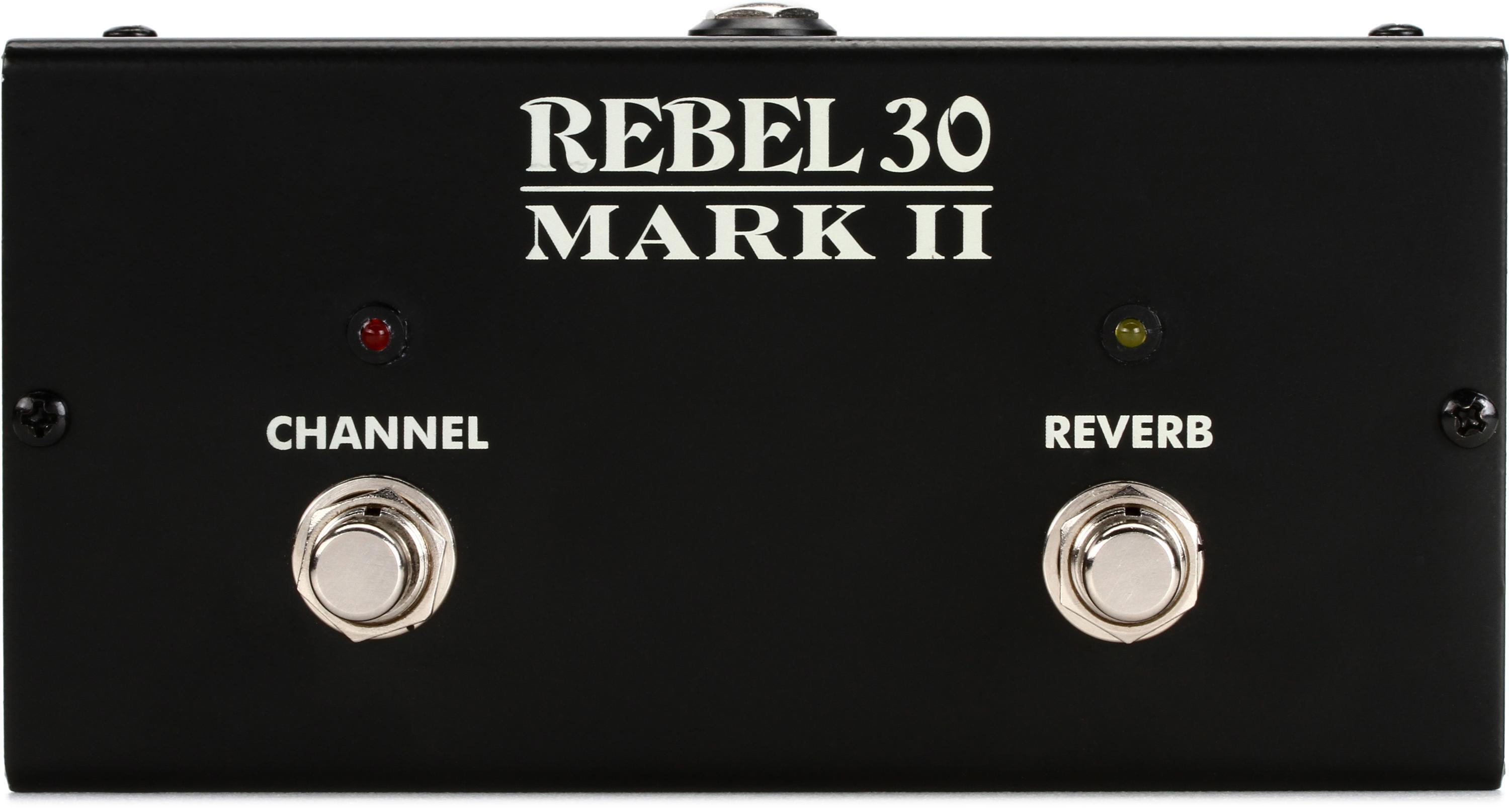 Egnater Rebel 30 Footswitch with TRS Cable | Sweetwater