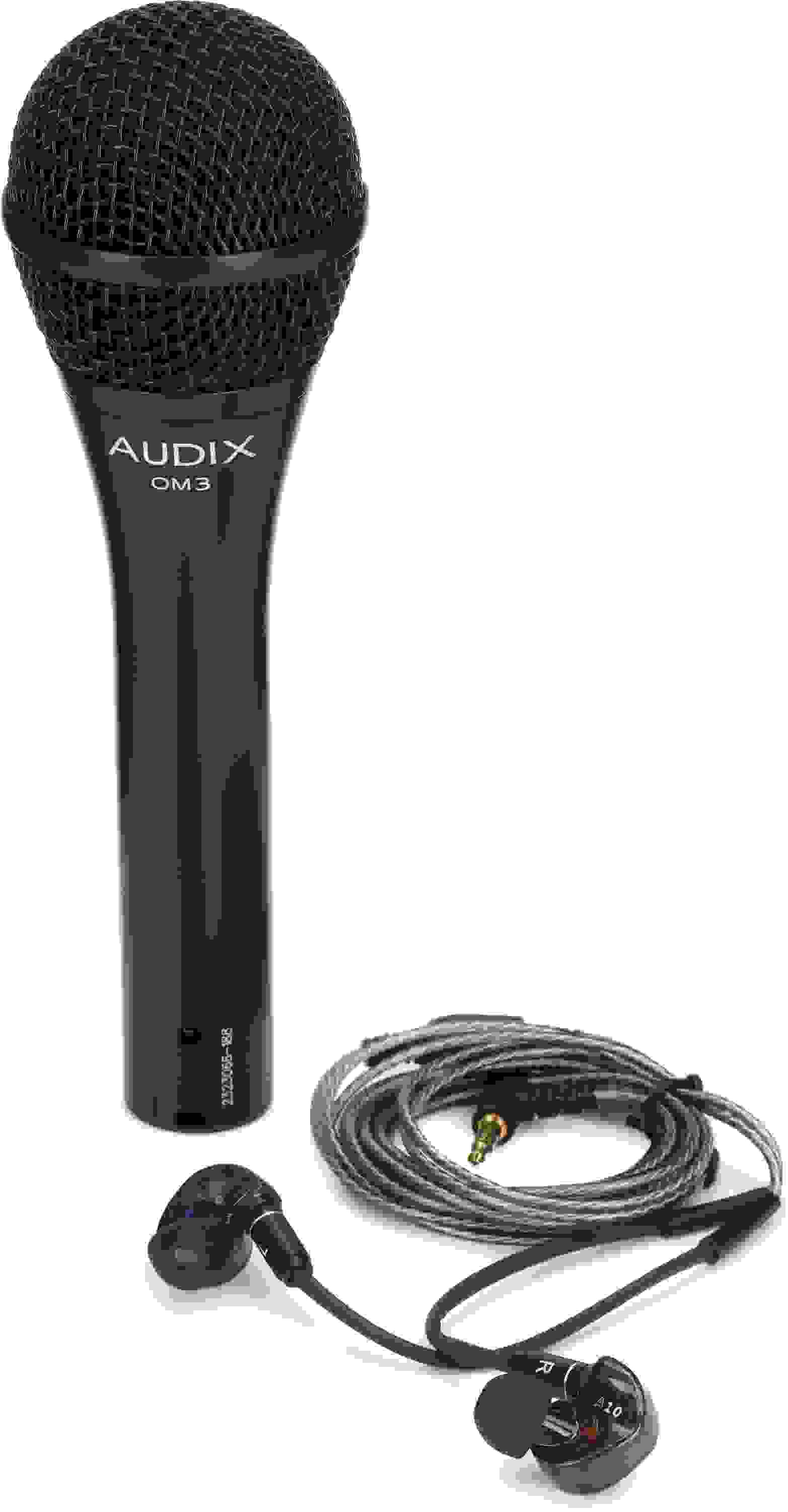Audix OM3 Vocal Mic with A10 Earphones Combo Pack | Sweetwater