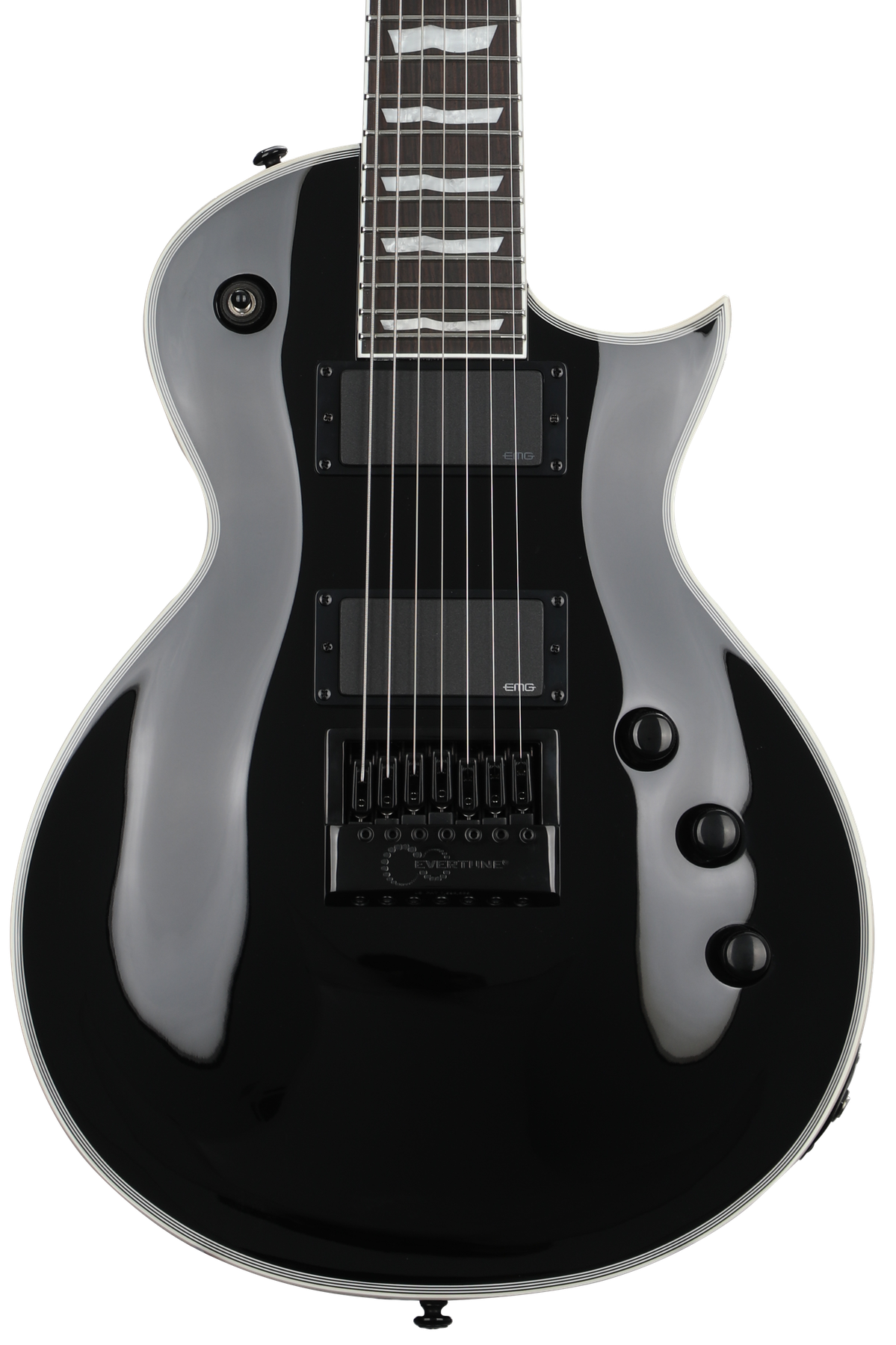 ESP LTD Eclipse EC-1007 EverTune - Black | Sweetwater