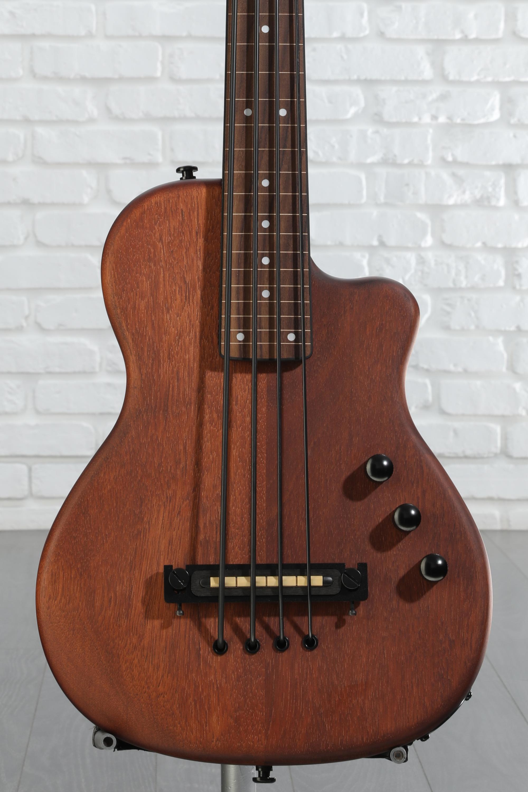 Gold Tone ME-BassFL 23-inch Scale Fretless Electric MicroBass - Natural ...