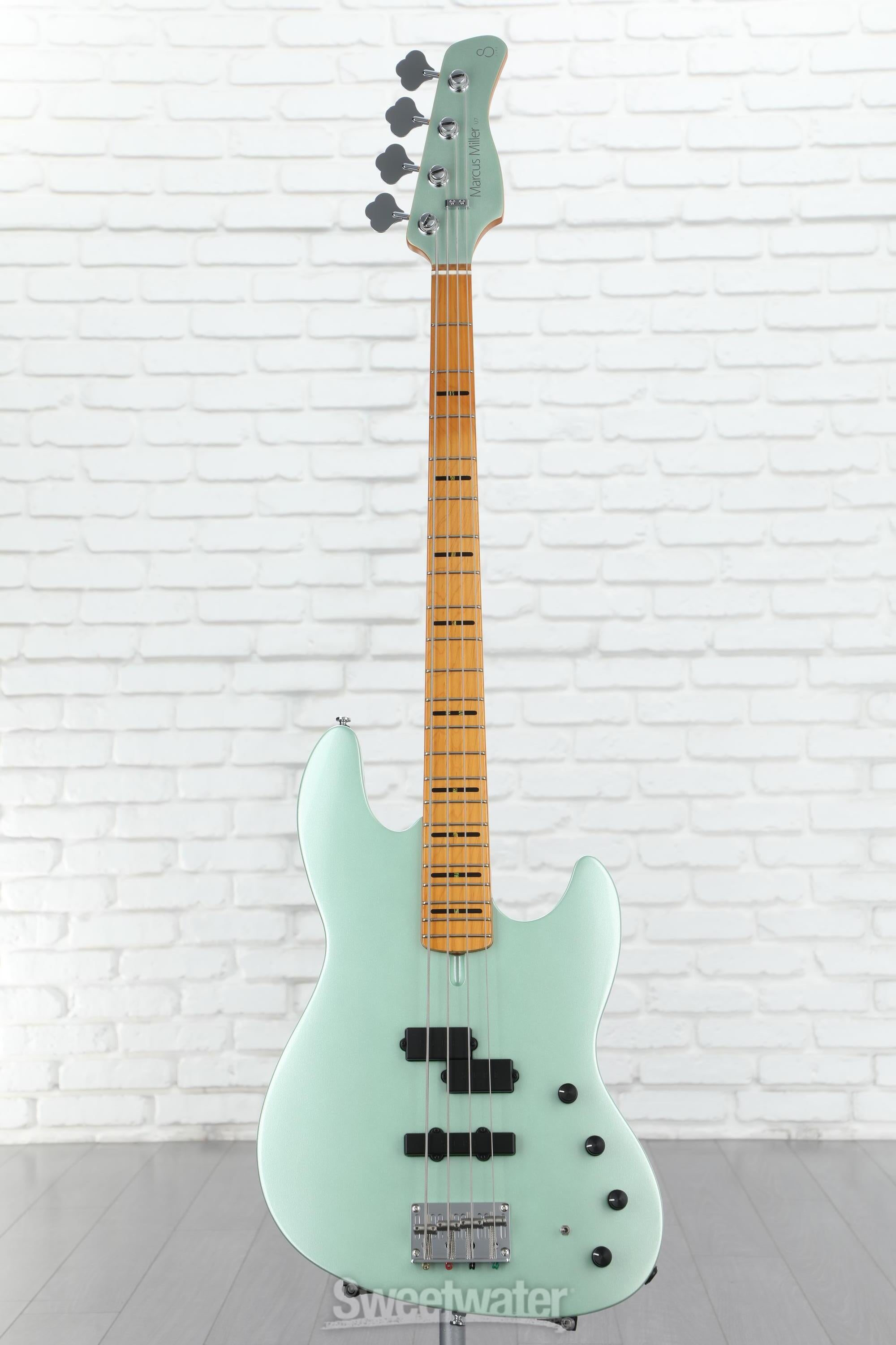 Sire Marcus Miller U7 4-string Bass Guitar - Sherwood Green Metallic ...